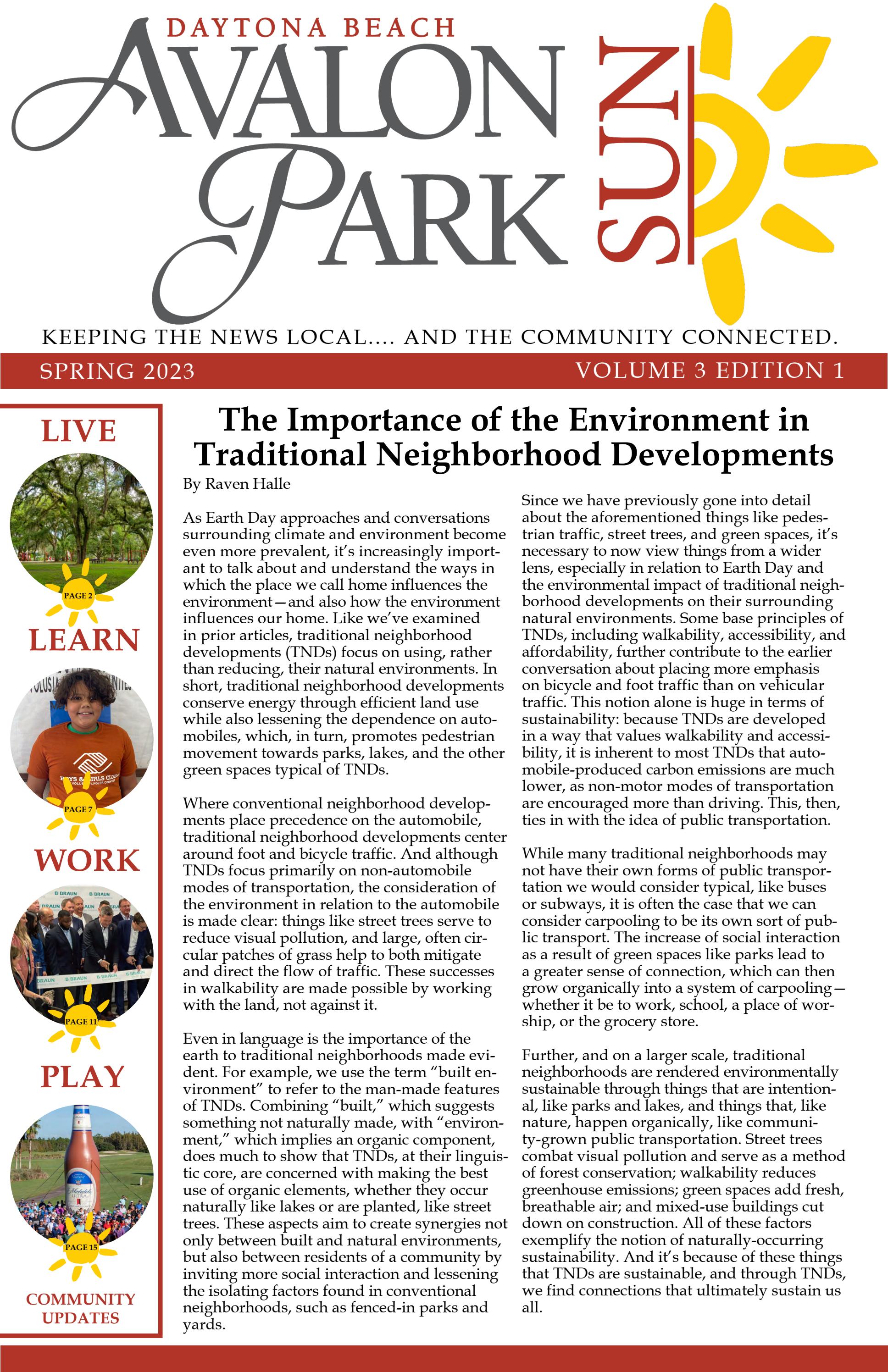 Avalon Park Daytona Beach Spring 2023 by Avalon Park Sun - Issuu