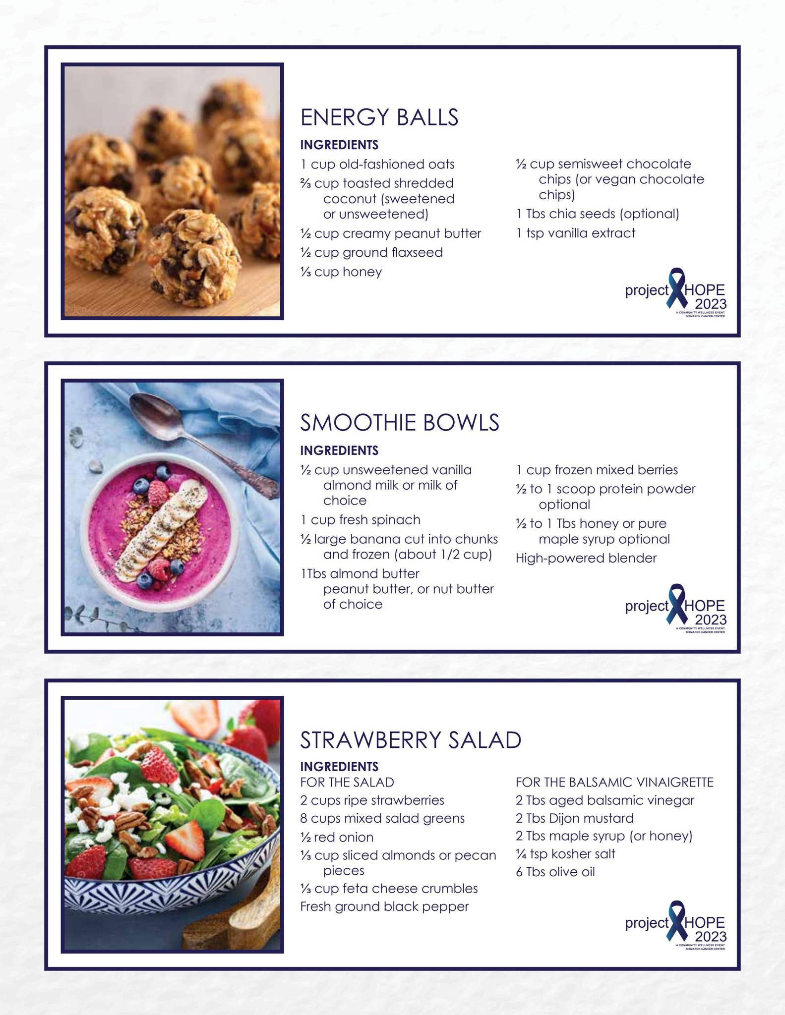 Project Hope Recipes 2023 by Bismarck Cancer Center - Issuu