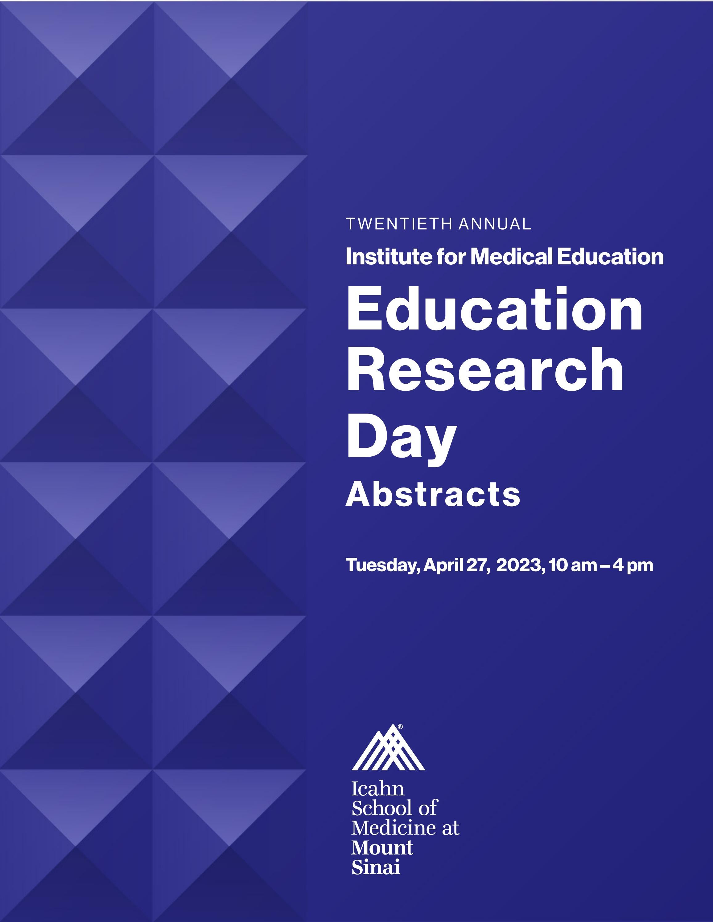 2023 IME Abstract Book by Icahn School of Medicine at Mount Sinai - Issuu