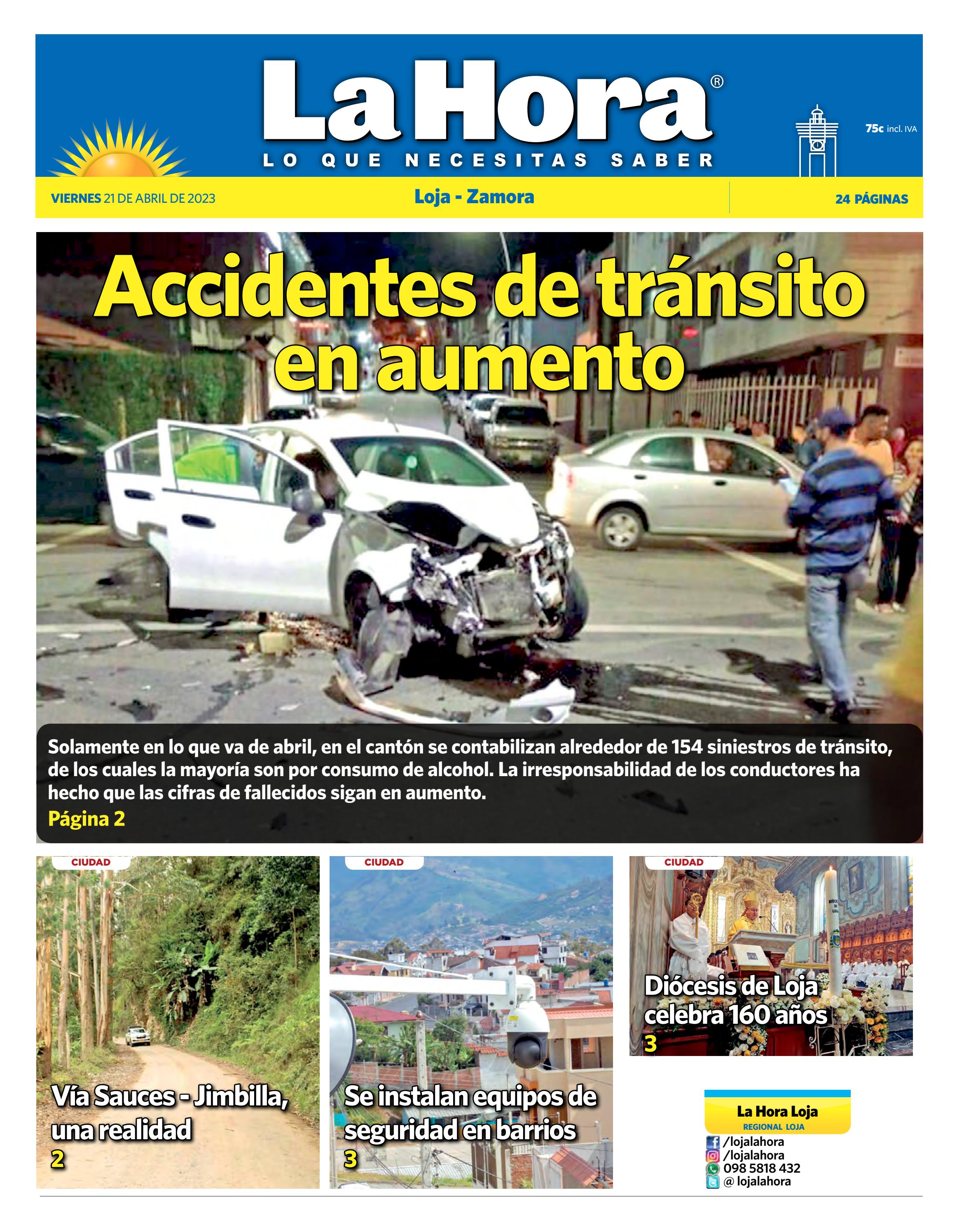 Diario La Hora Loja 21 de Abril 2023 by LA HORA Ecuador - Issuu
