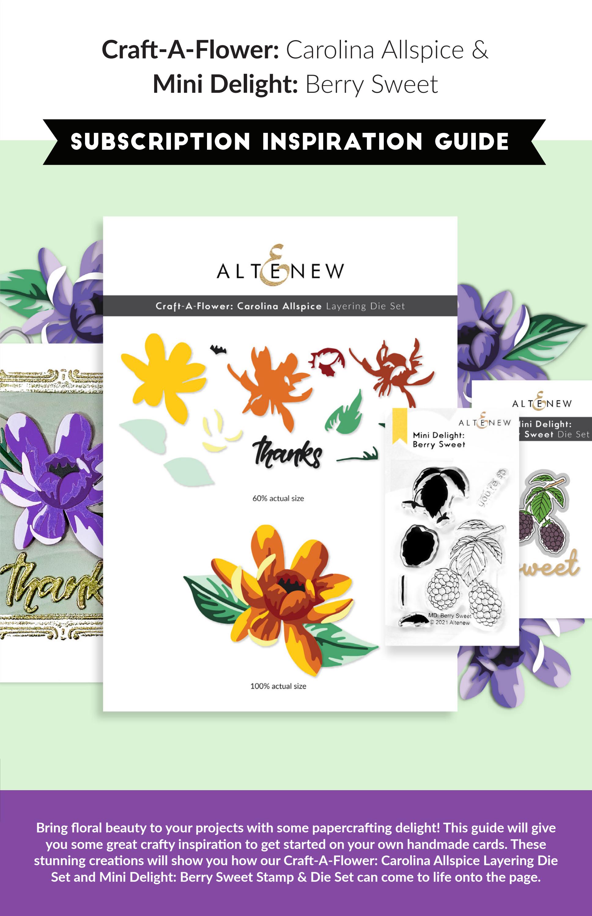 Subscription Inspiration Guide: CAF Carolina Allspice & MD Berry Sweet by Altenew - Issuu