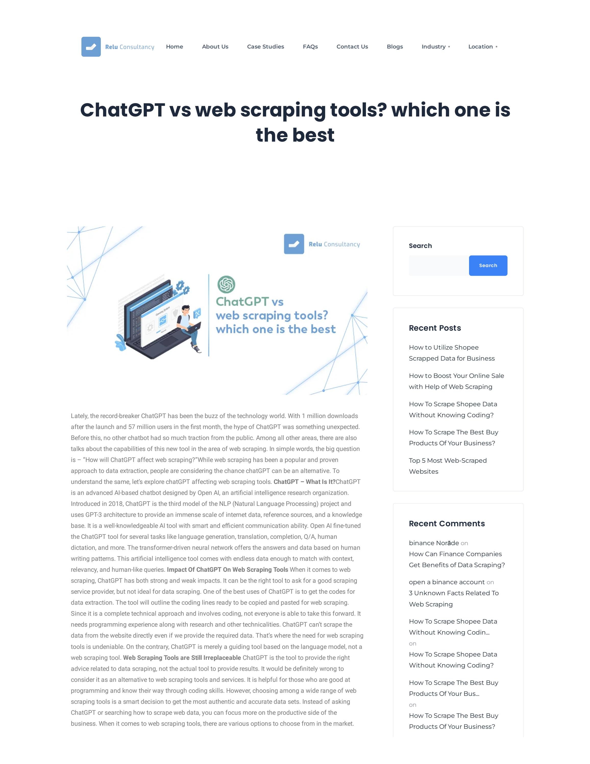 Chatgpt Vs Web Scraping By Reluconsultancy Issuu