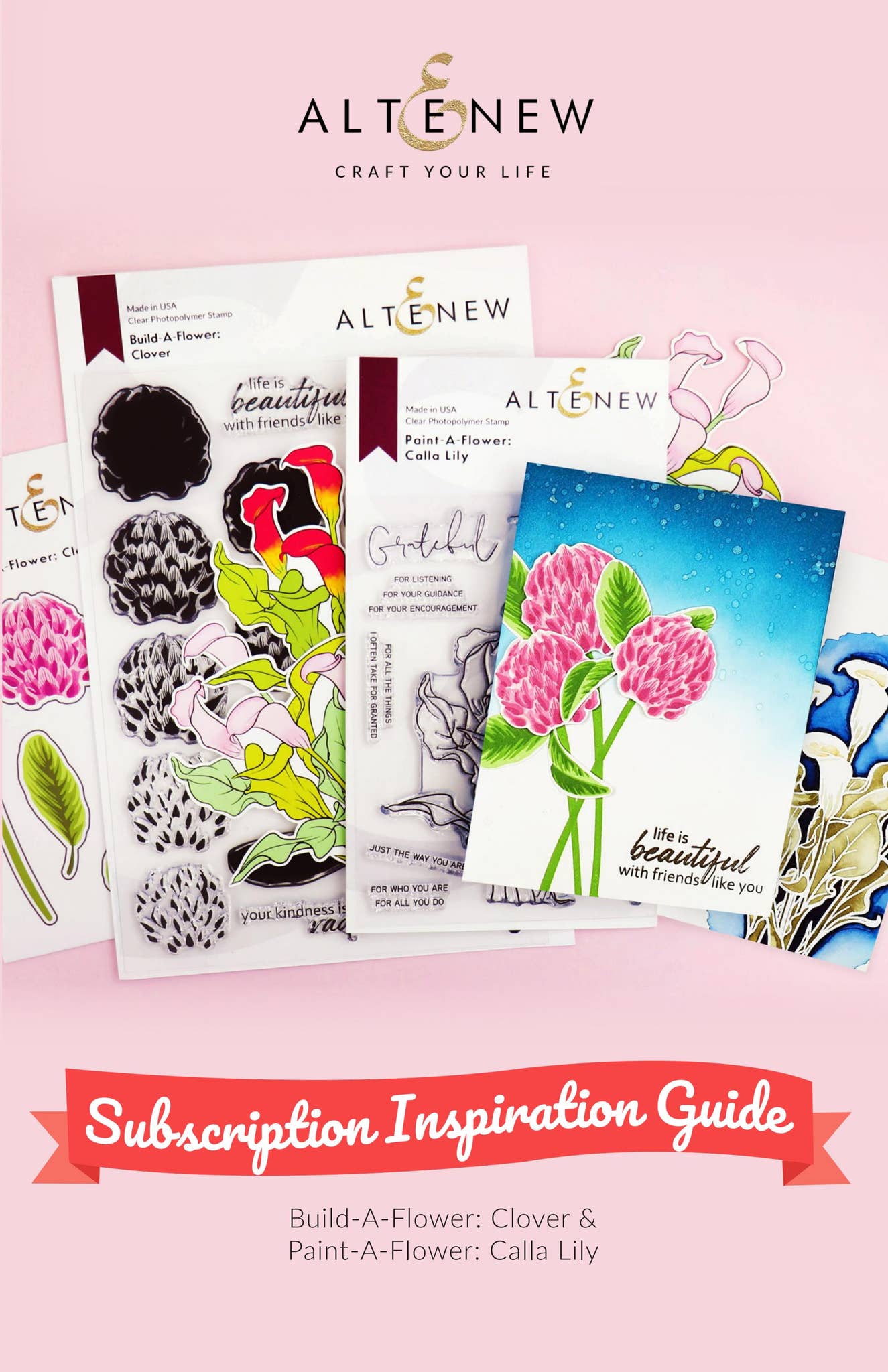 Subscription Inspiration Guide: PAF Calla Lily & BAF Clover by Altenew ...