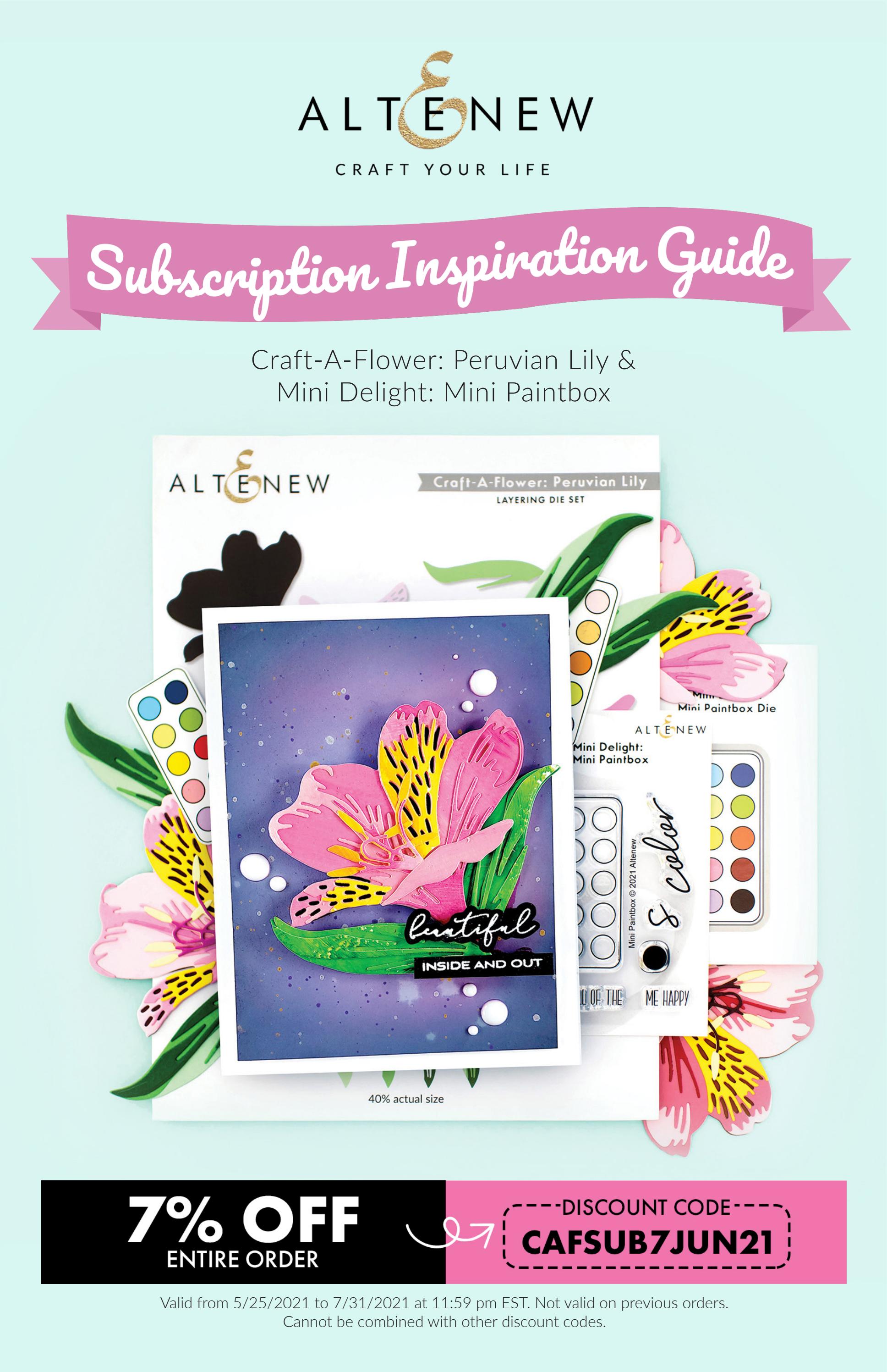 Subscription Inspiration Guide: CAF Peruvian Lily & MD Mini Paintbox by ...