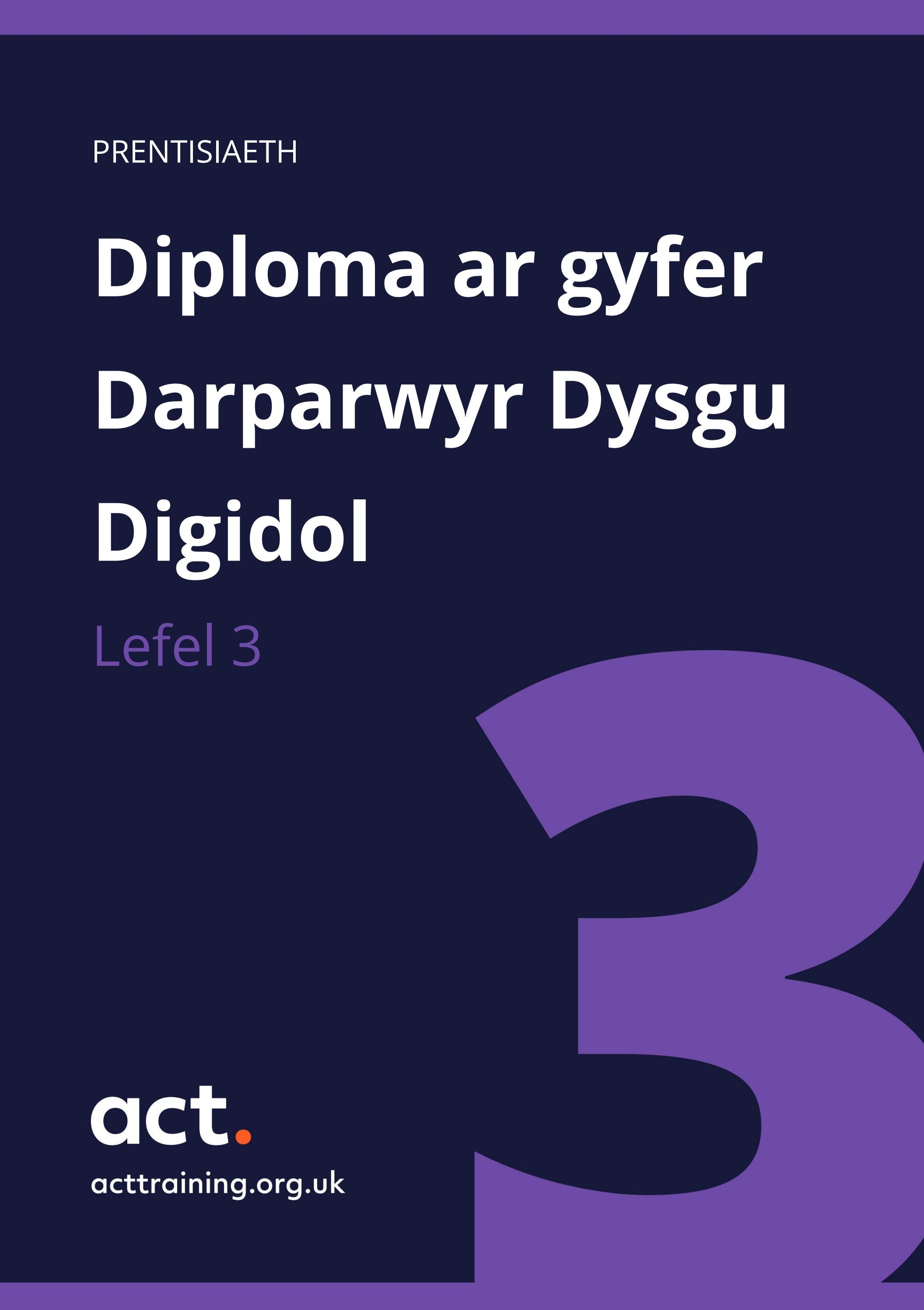 Darparwyr Dysgu Digidol Lefel 3 by ACT - Issuu