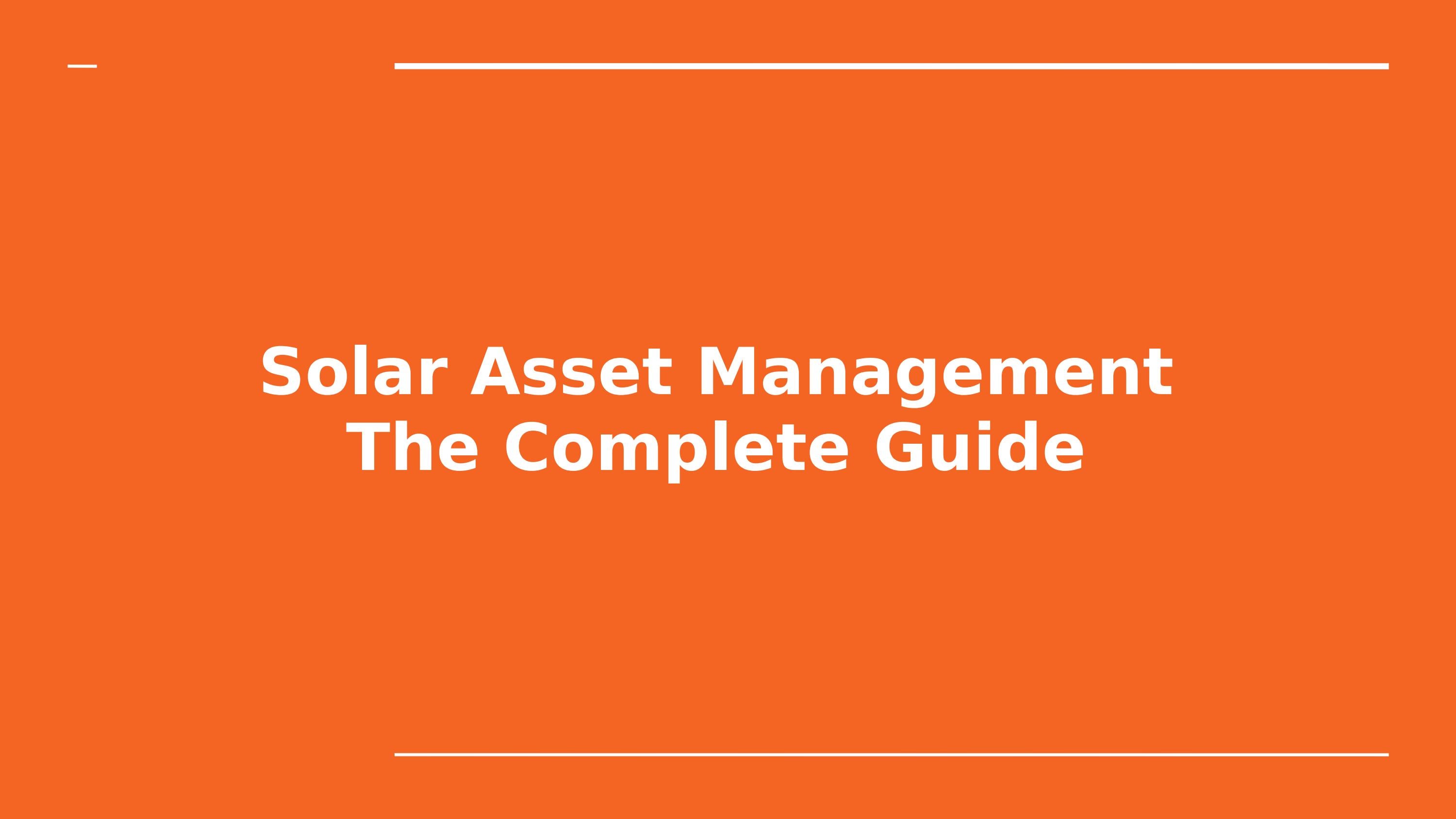 Solar Asset Management - Apollo Energy Analytics by ariana rae - Issuu