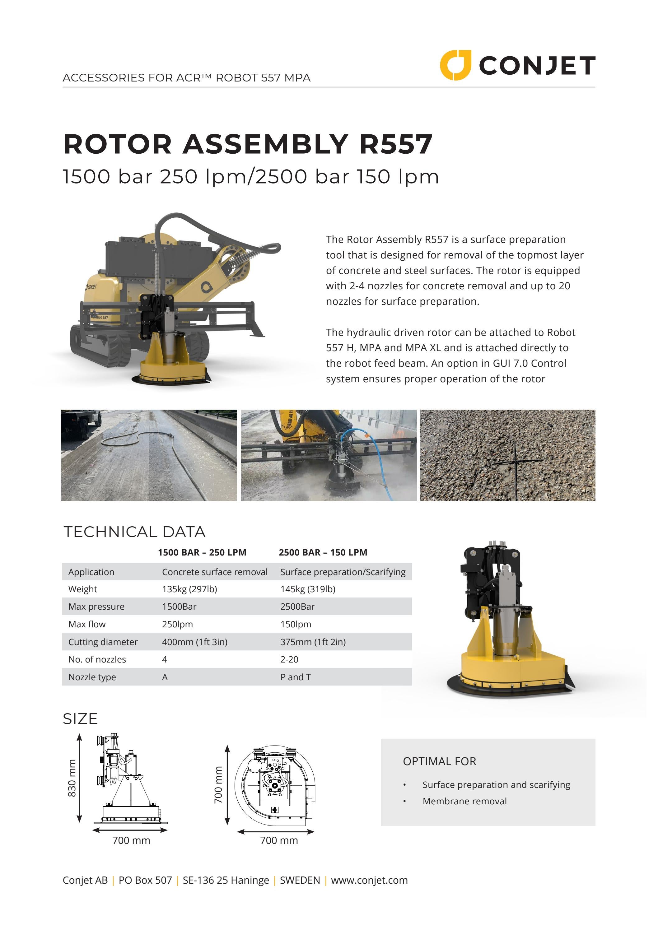 ROTOR ASSEMBLY R557 by conjet - Issuu
