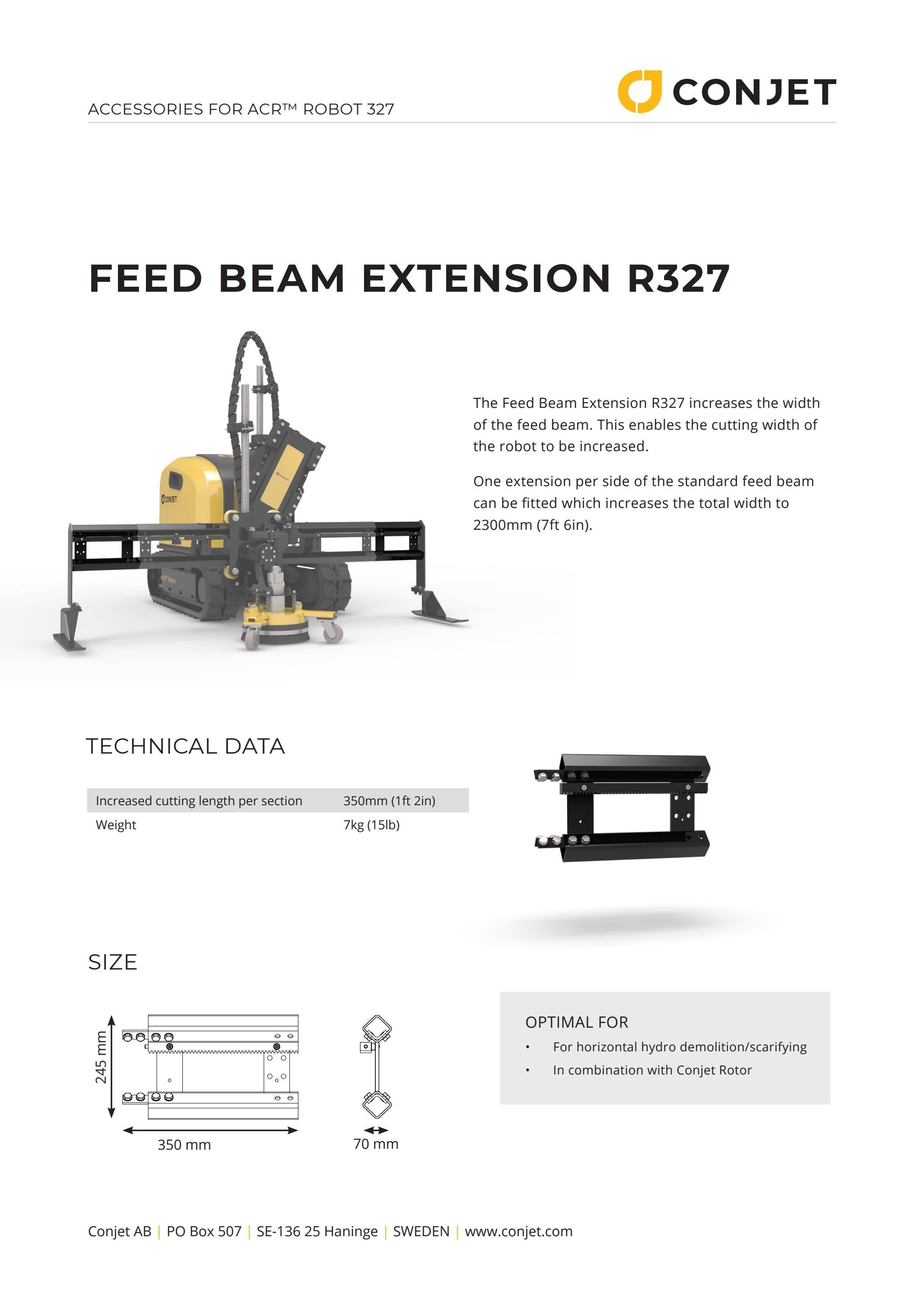 FEED BEAM EXTENSION R327 by conjet - Issuu