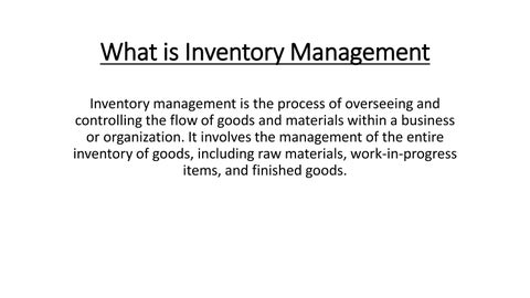 Avail the services of Best Inventory management software in Delhi,Ncr ...