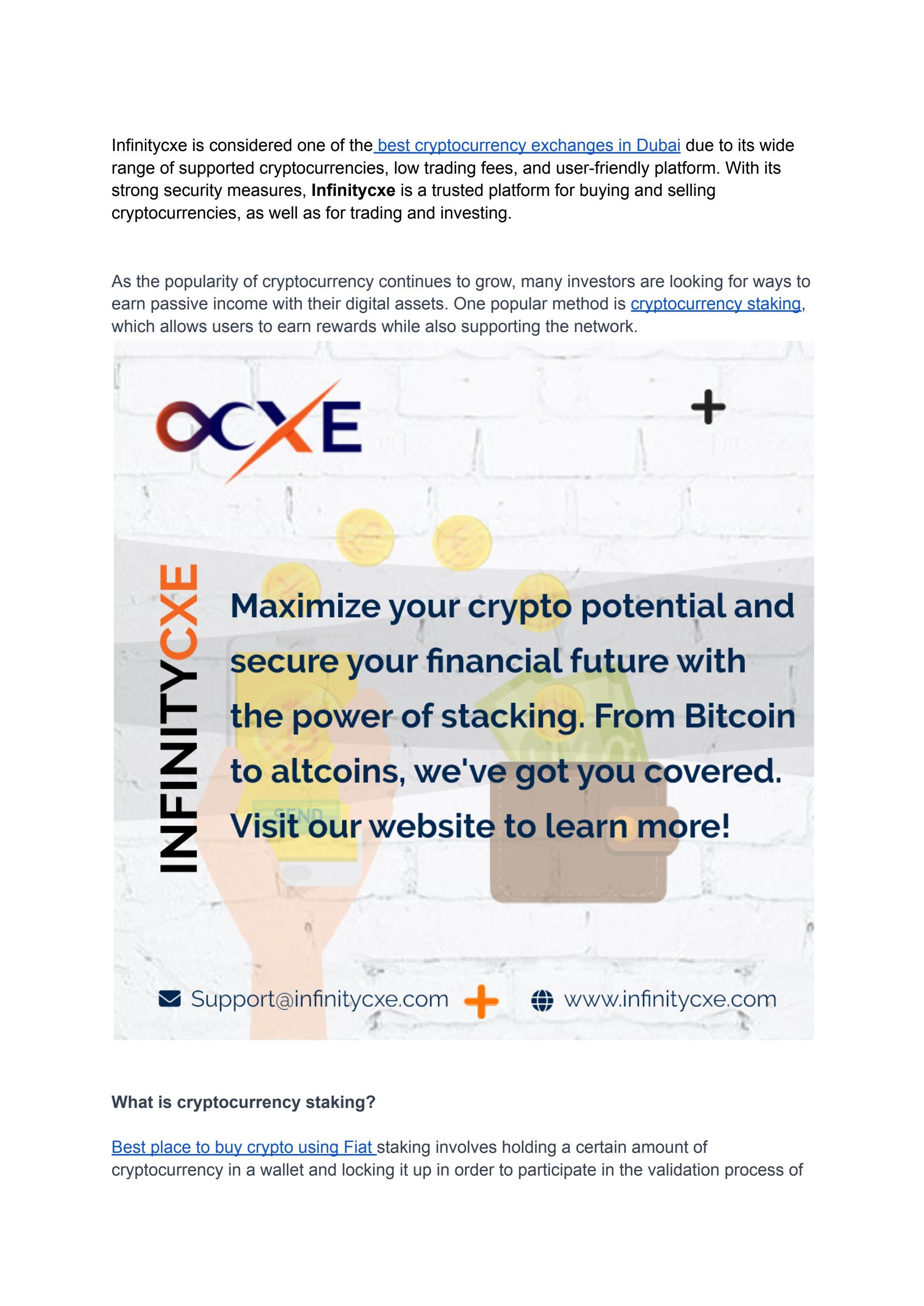 Infinitycxe | The Benefits of Cryptocurrency Staking by anto john - Issuu