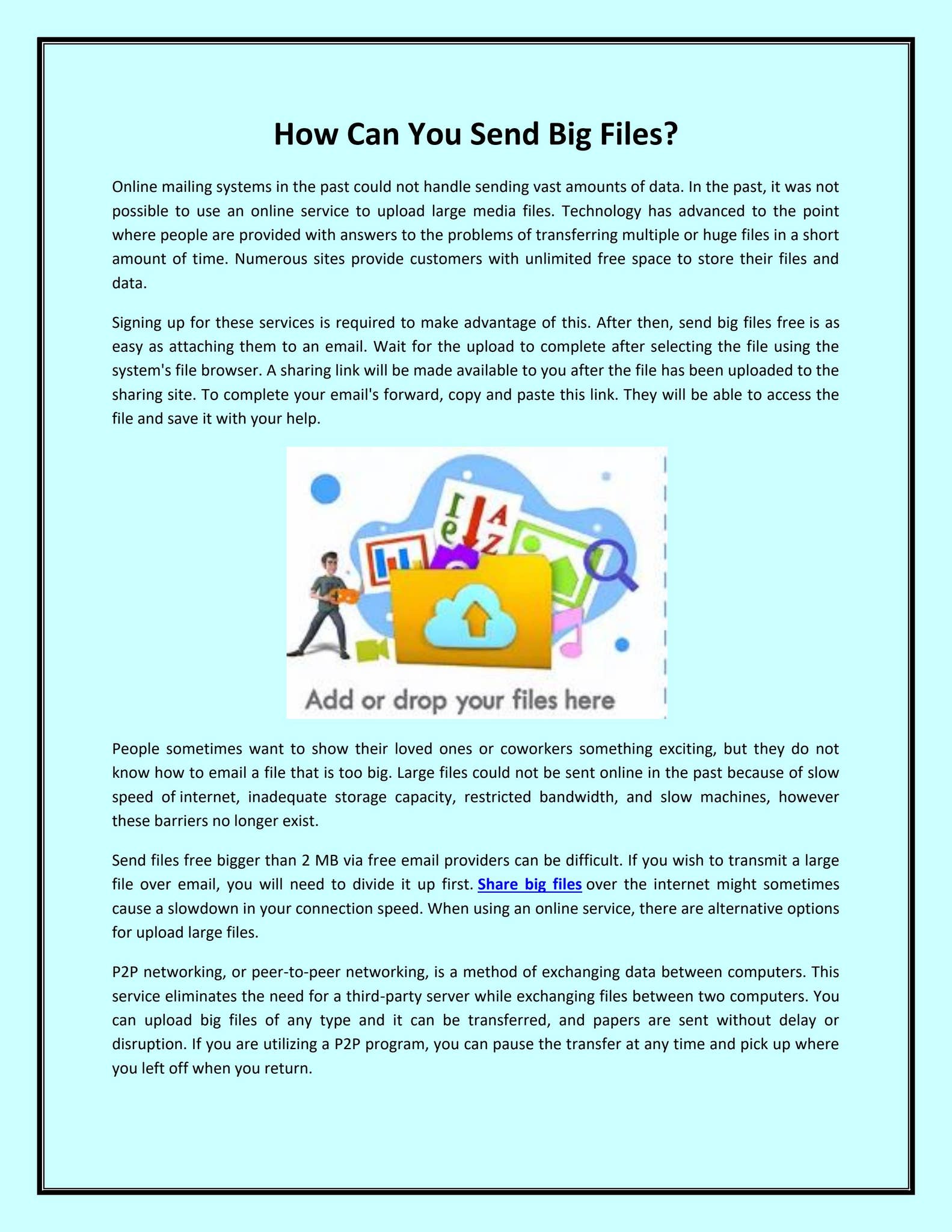 How Can You Send Big Files? by lukecarterblog - Issuu