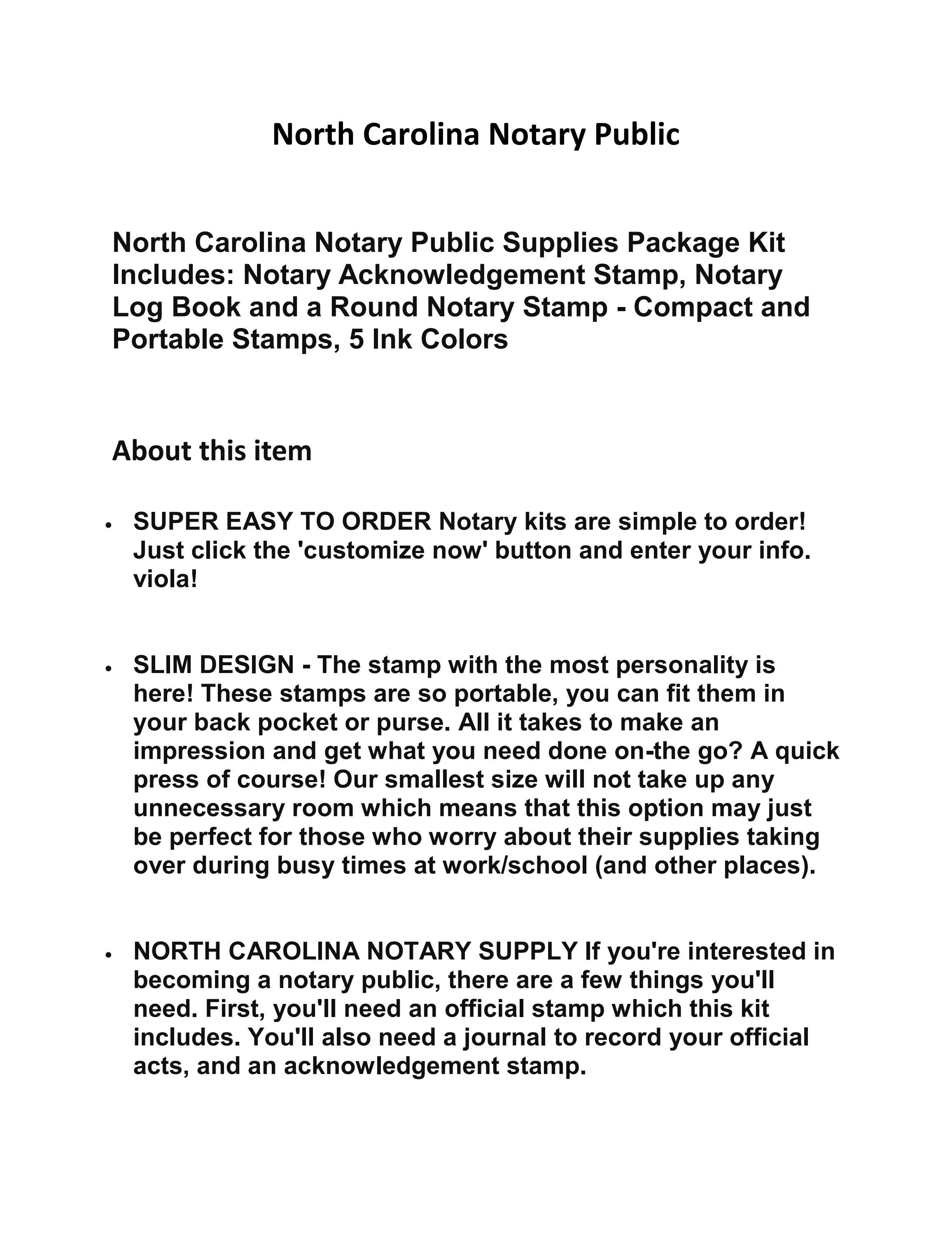 North Carolina Notary Public by acornsales - Issuu