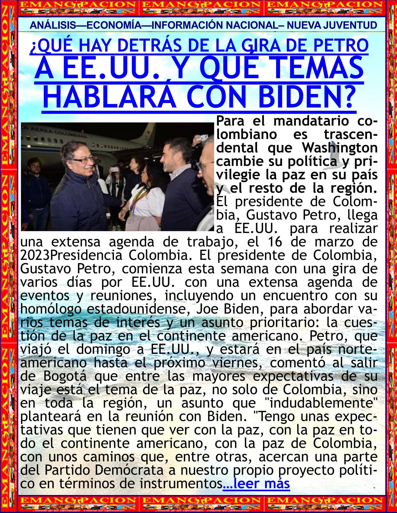 EMANCIPACIÓN N° 881 by Guillermo Molina Miranda - Issuu