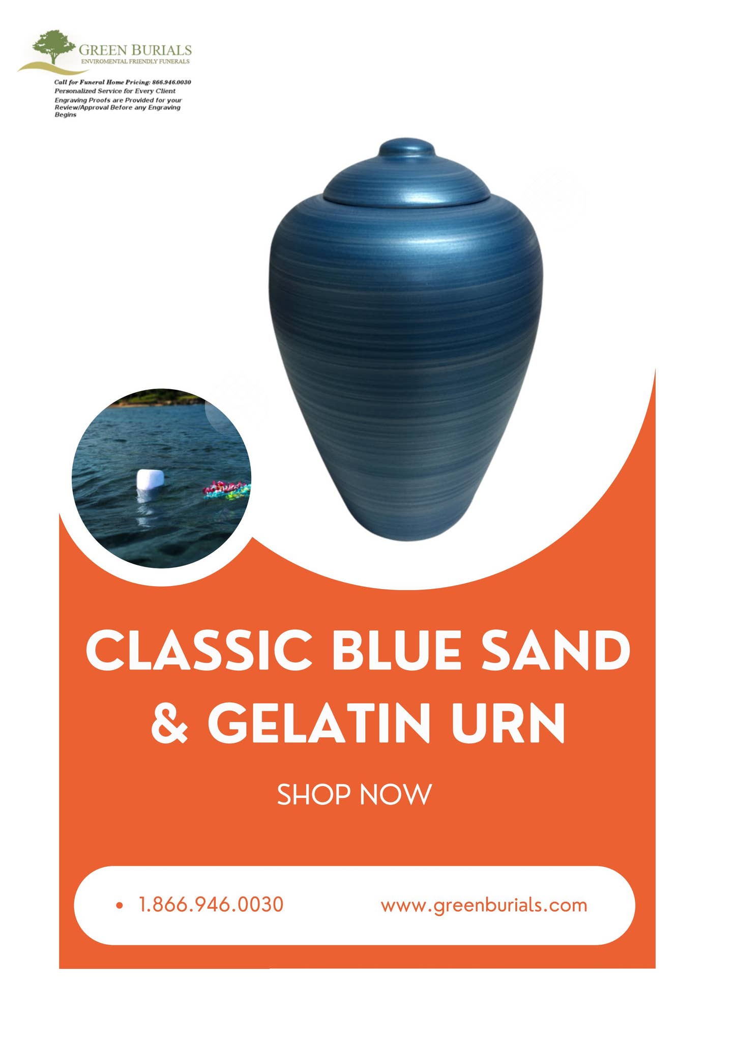 Best Classic Blue Sand & Gelatin Urn by Green Burials - Issuu