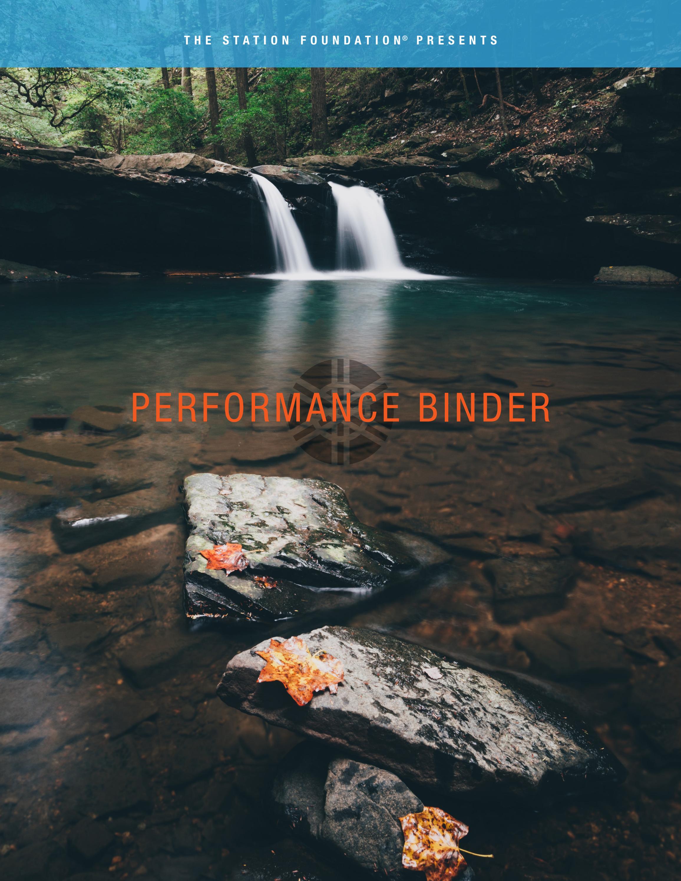 Performance Binder by thestationfoundation - Issuu