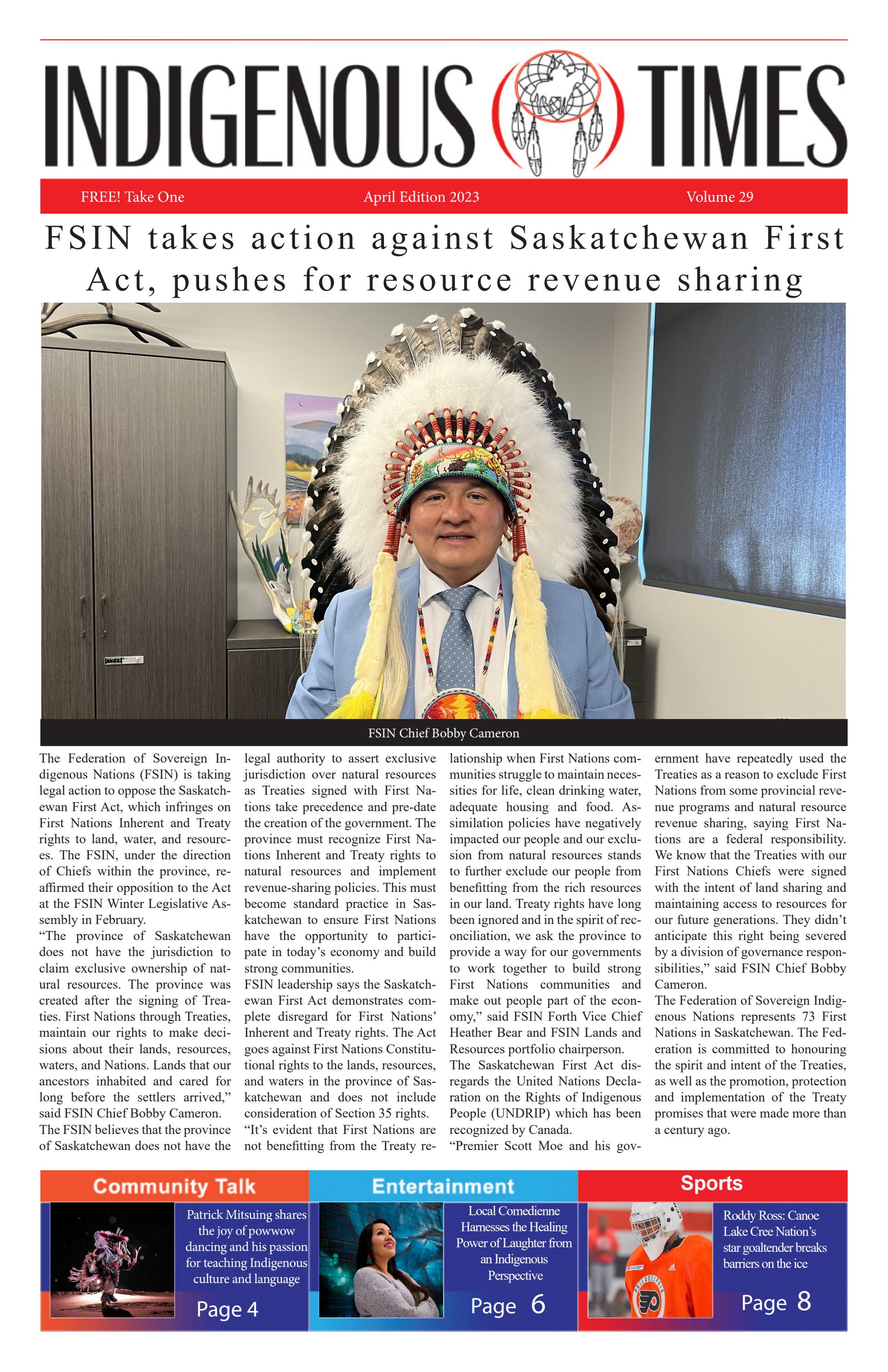 Indigenous Times April Edition 2023 Volume 29 by Indigenous Times - Issuu
