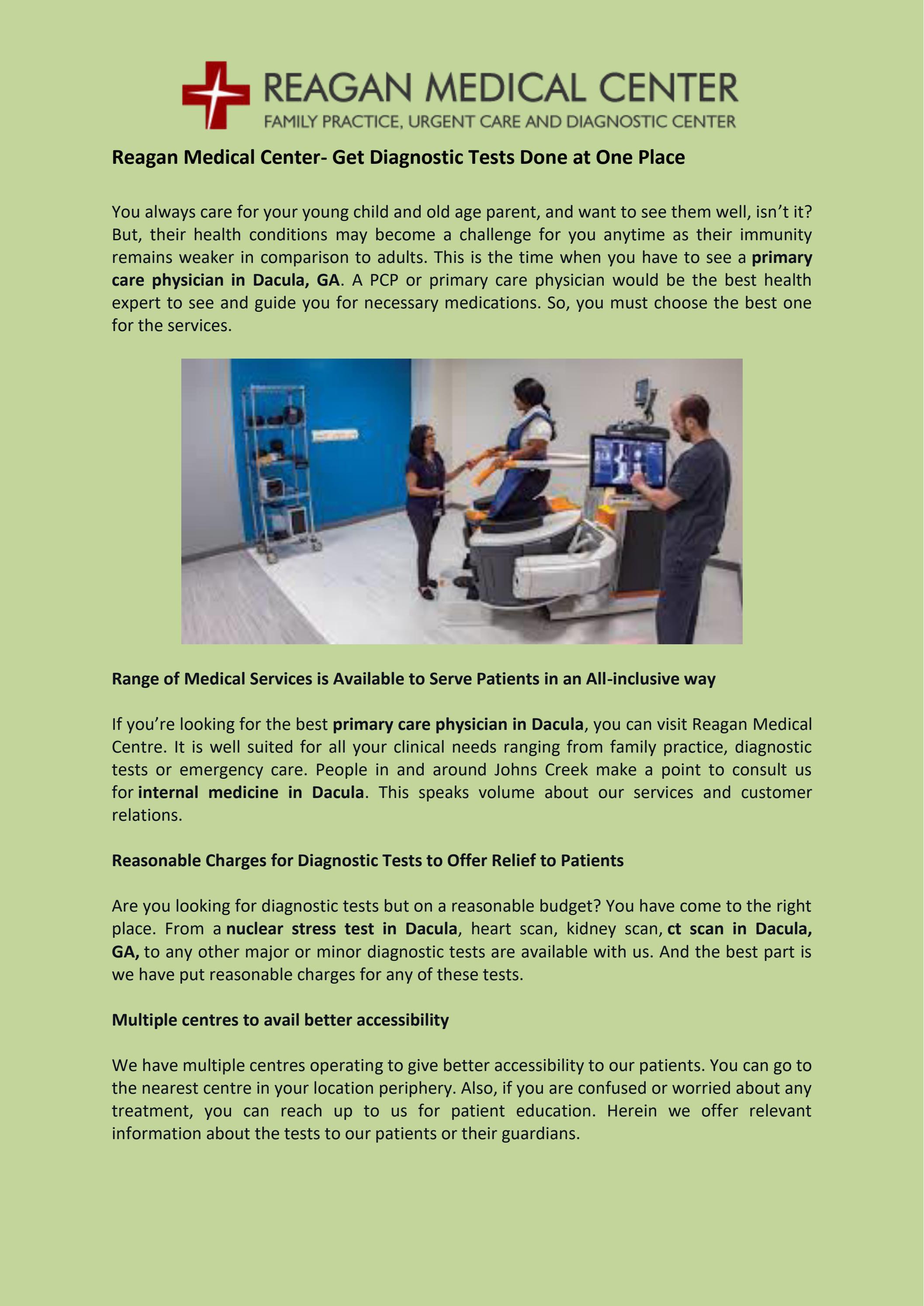 Range of Medical Services is Available to Serve Patients in an All ...
