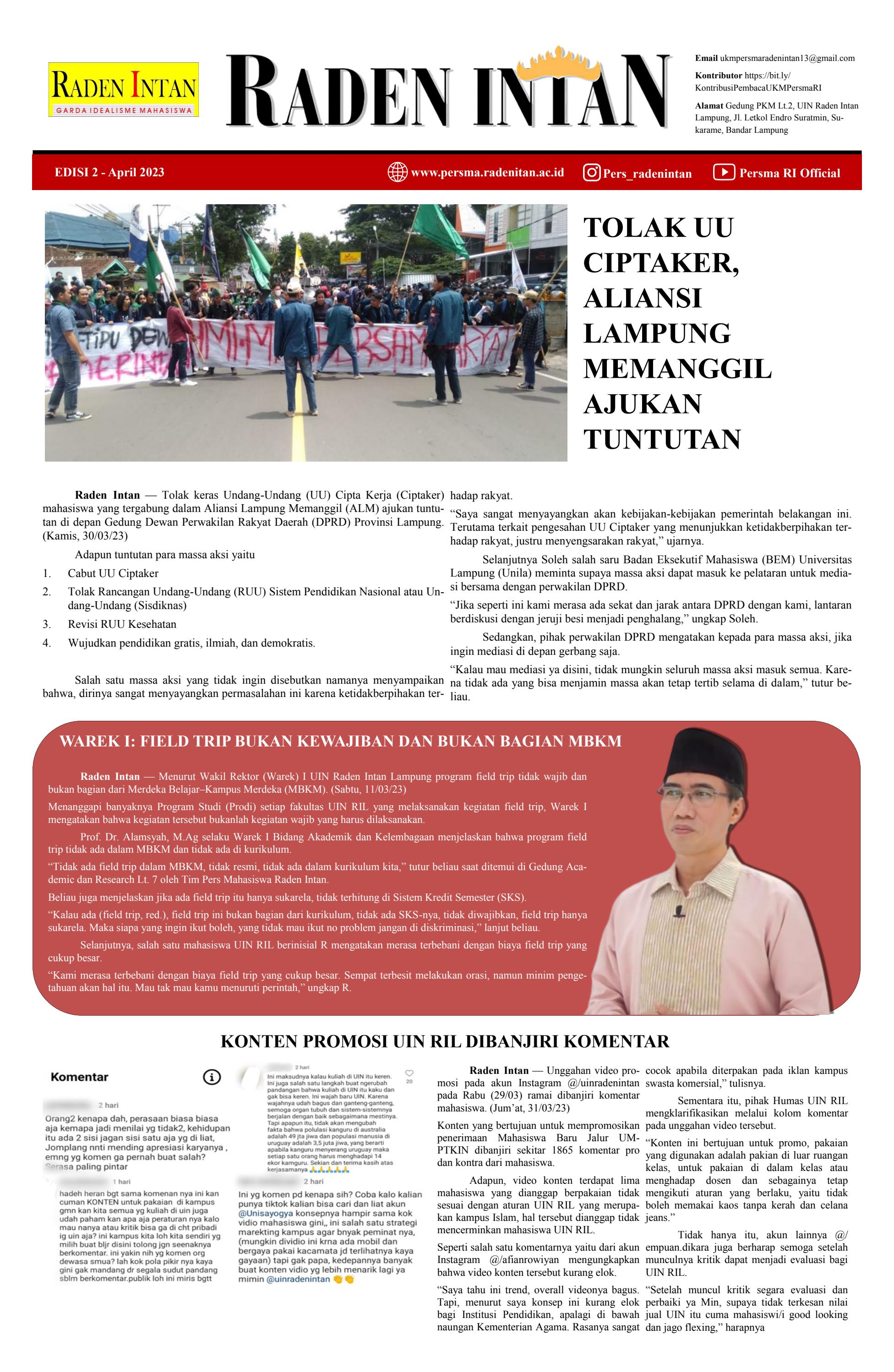 E-Koran Edisi 2 by PersMa Raden Intan - Issuu