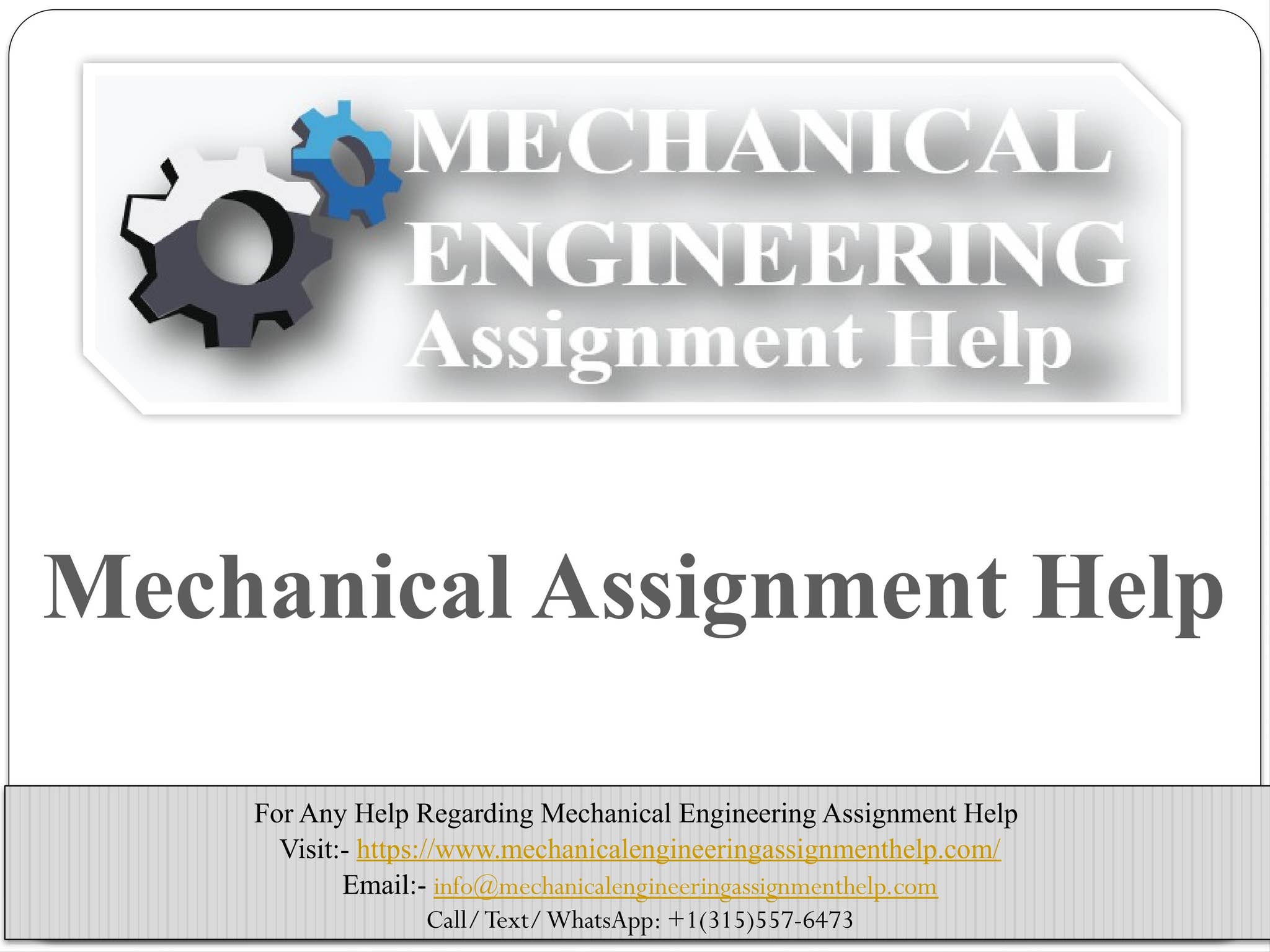 Mechanical Engineering Assignment Help by Mechanical Engineering Assignment Help - Issuu