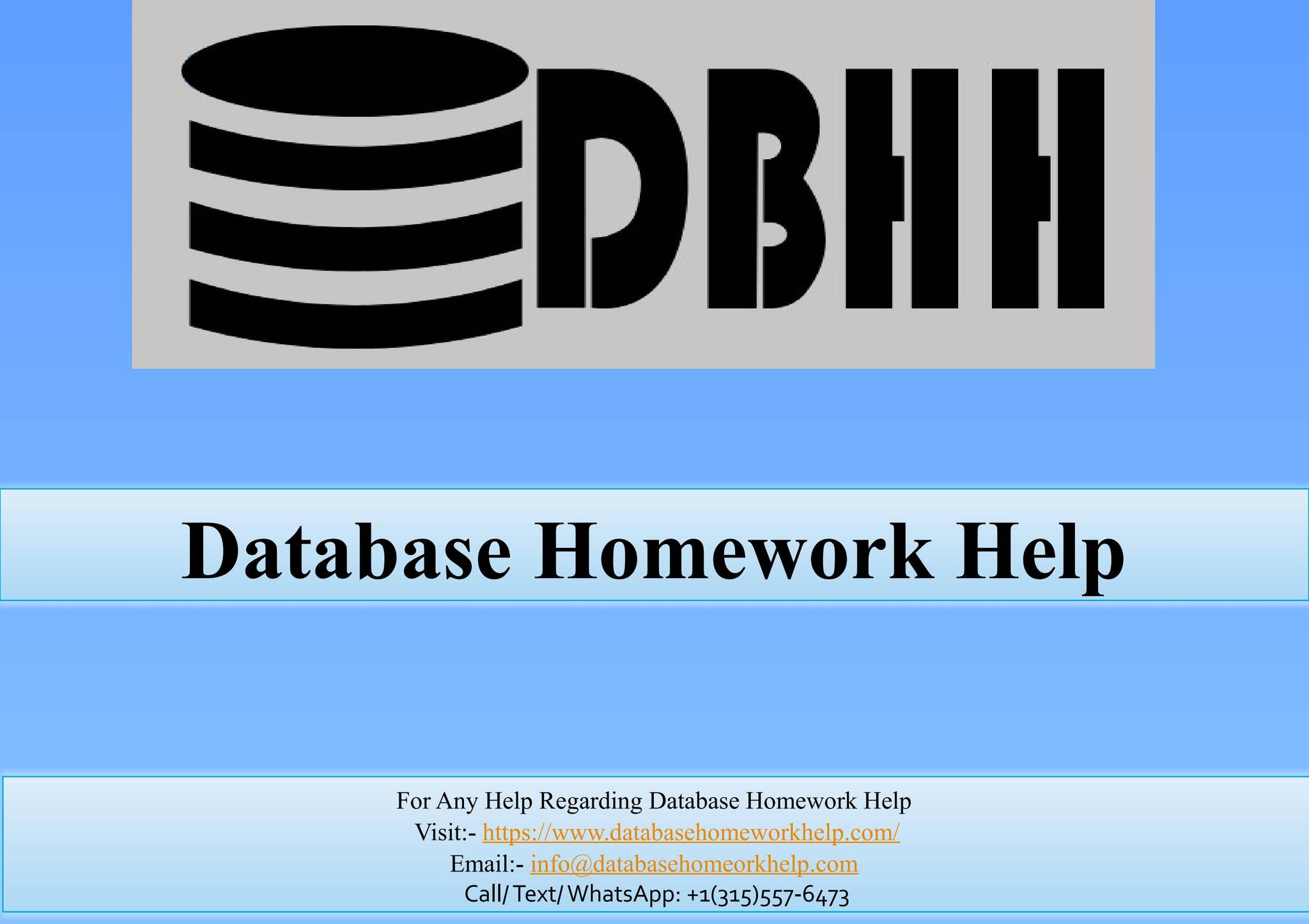 Database Homework Help by Database Homework Help - Issuu
