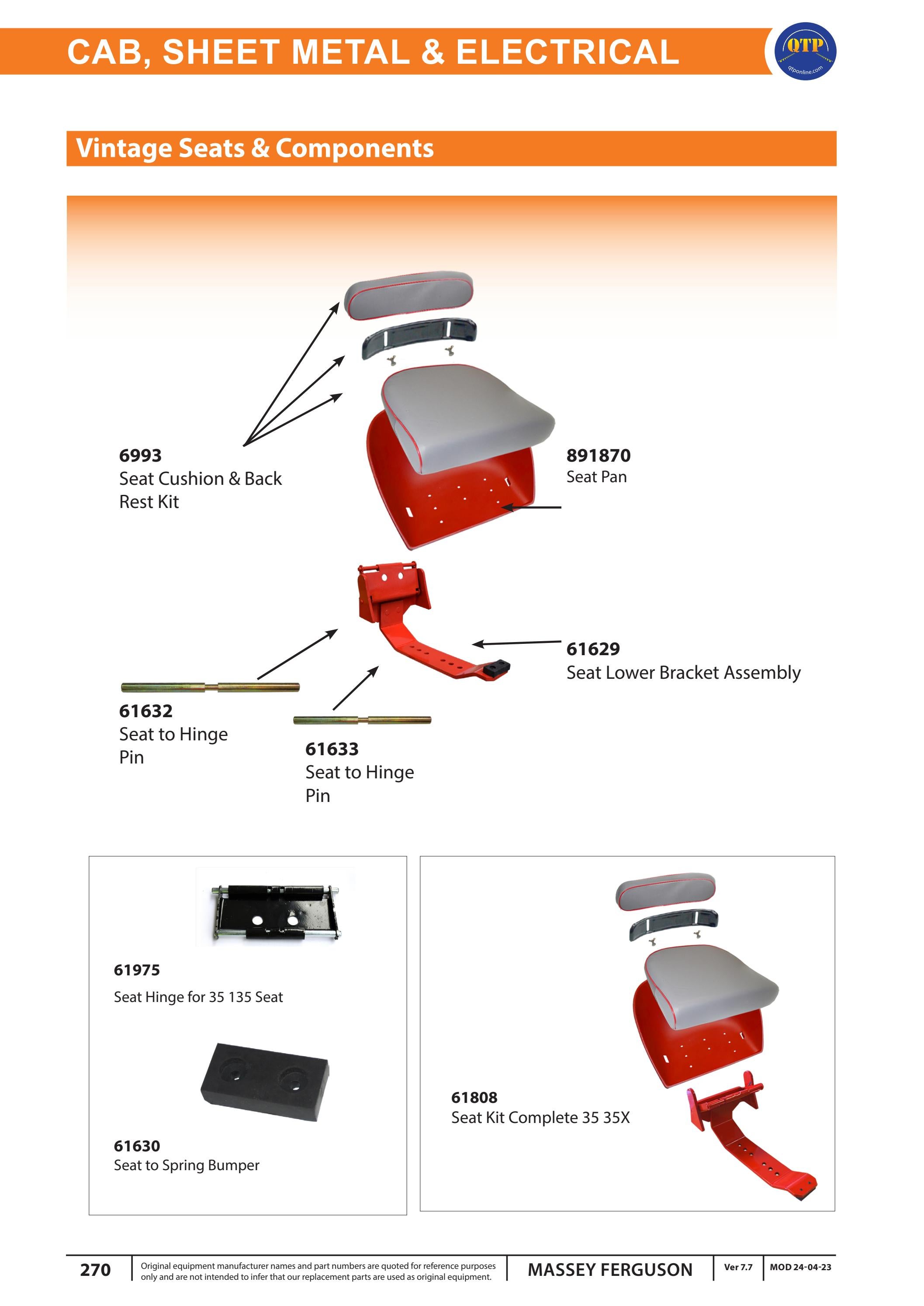 QTP Massey Ferguson Part Catalogue by Quality Tractor Parts - Issuu
