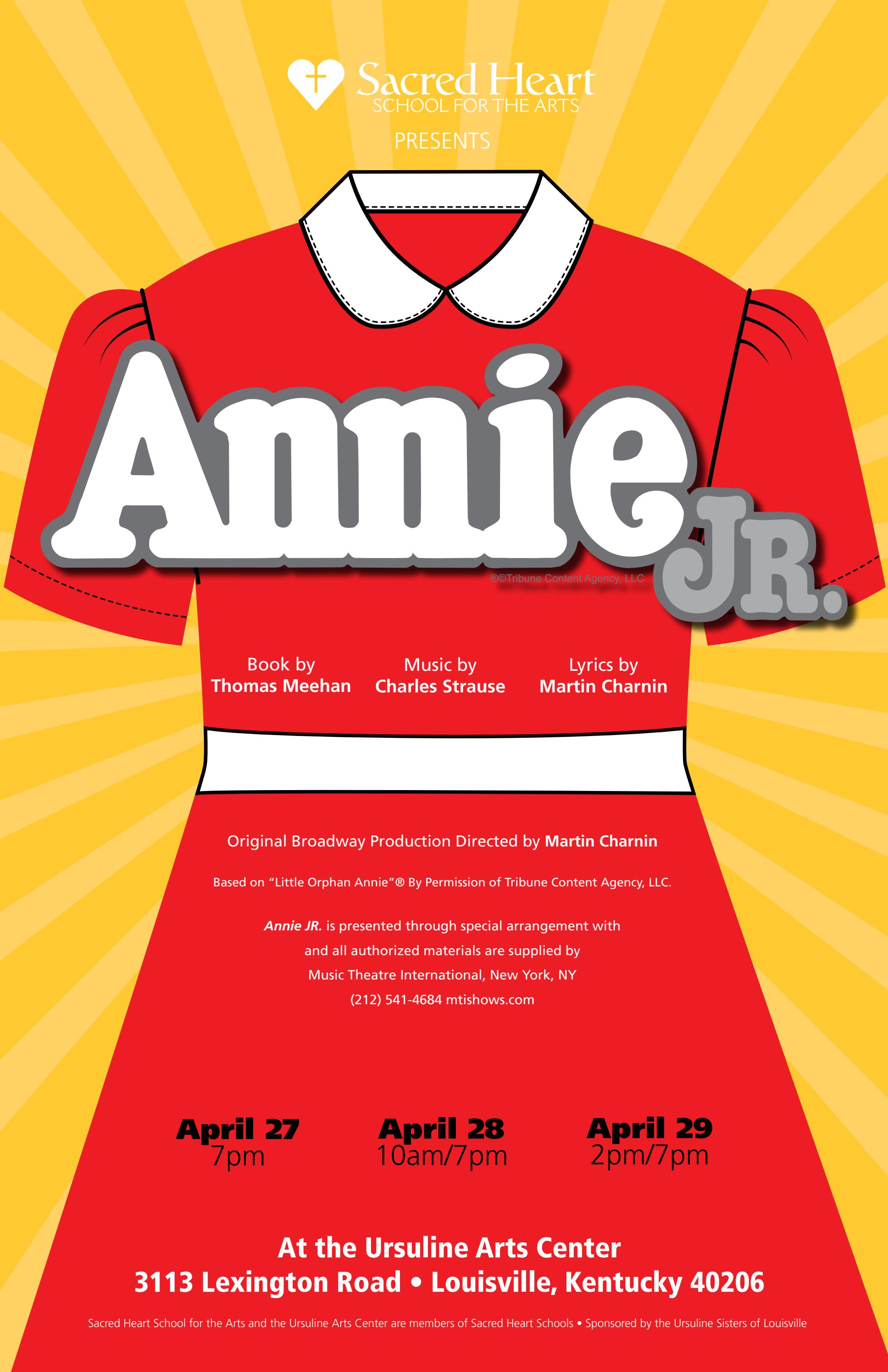 Sacred Heart School for the Arts - Annie Jr. by shslou - Issuu
