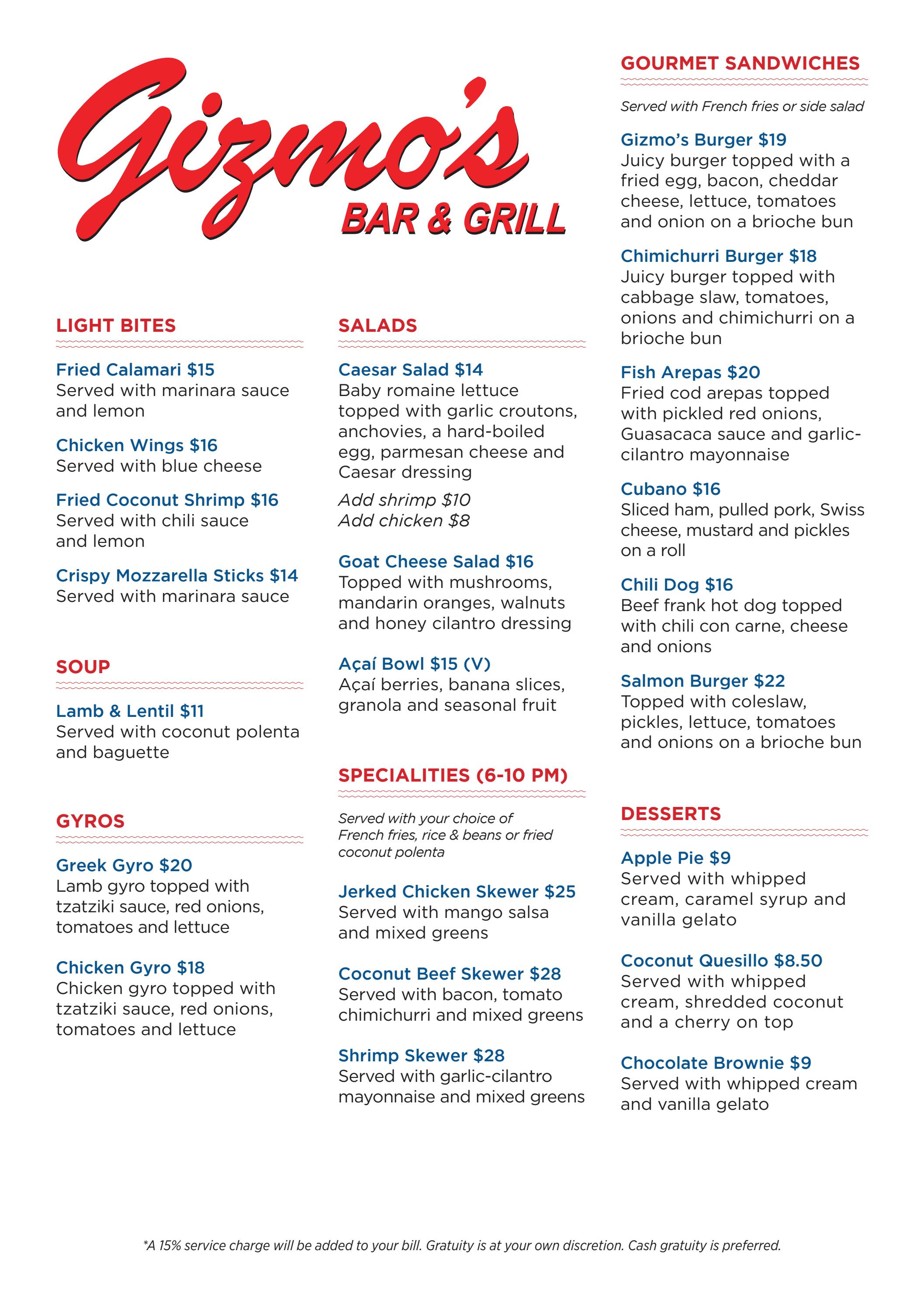 Gizmo's All-Day Menu by Divi Resorts - Issuu