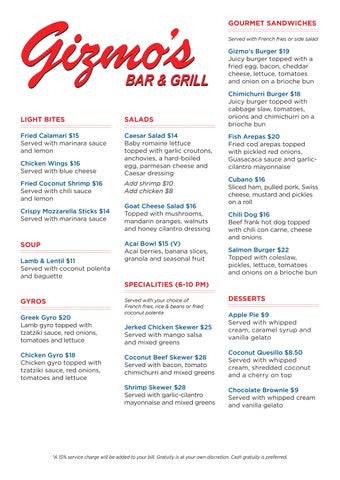 Gizmo's All-Day Menu by Divi Resorts - Issuu