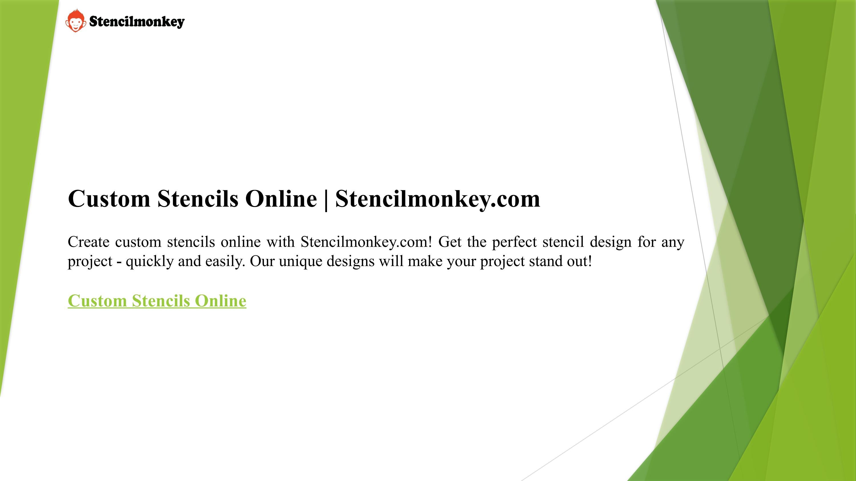 Custom Stencils Online | Stencilmonkey.com by stencilmonkey - Issuu