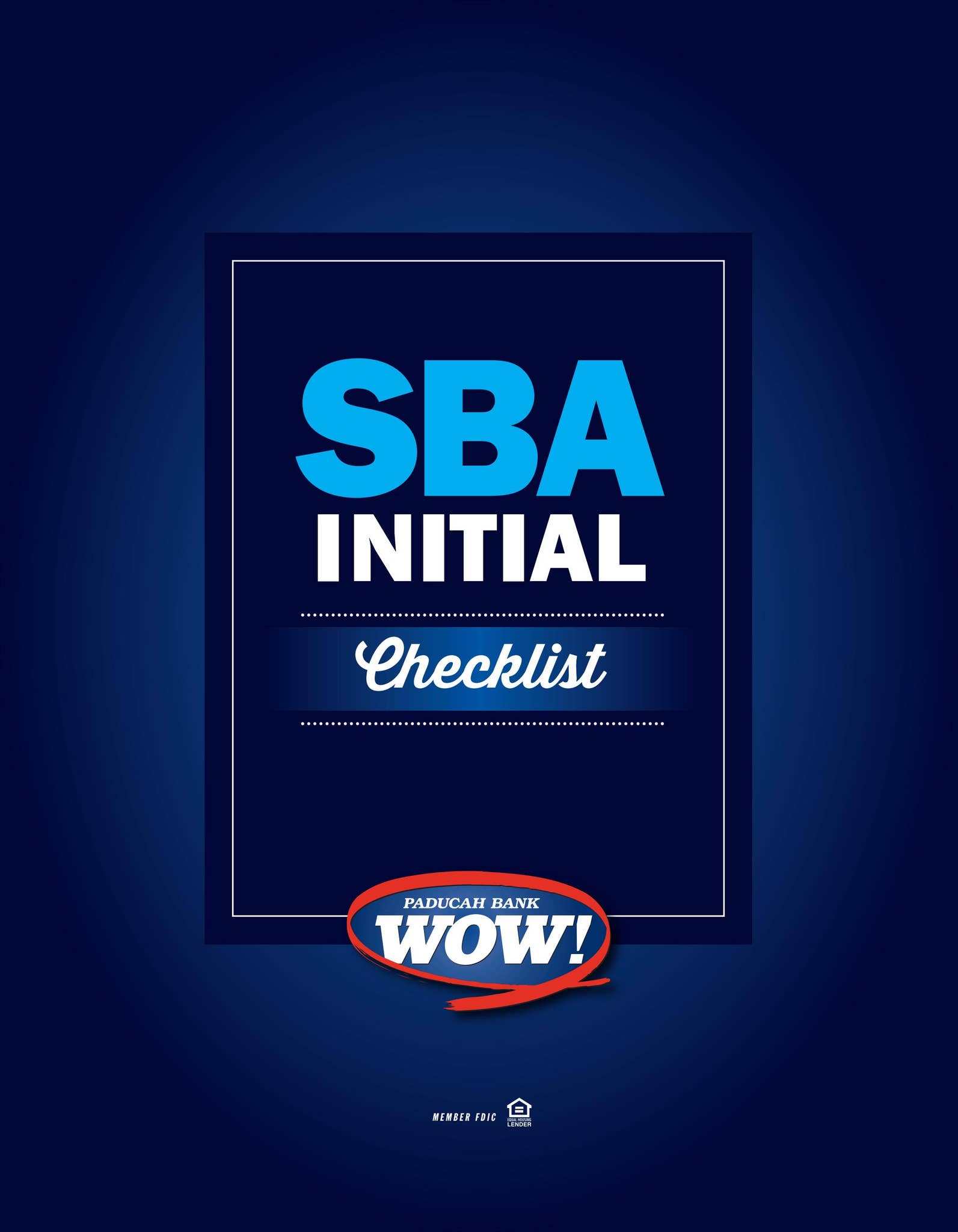 SBA Checklist Booklet by PaducahBank - Issuu