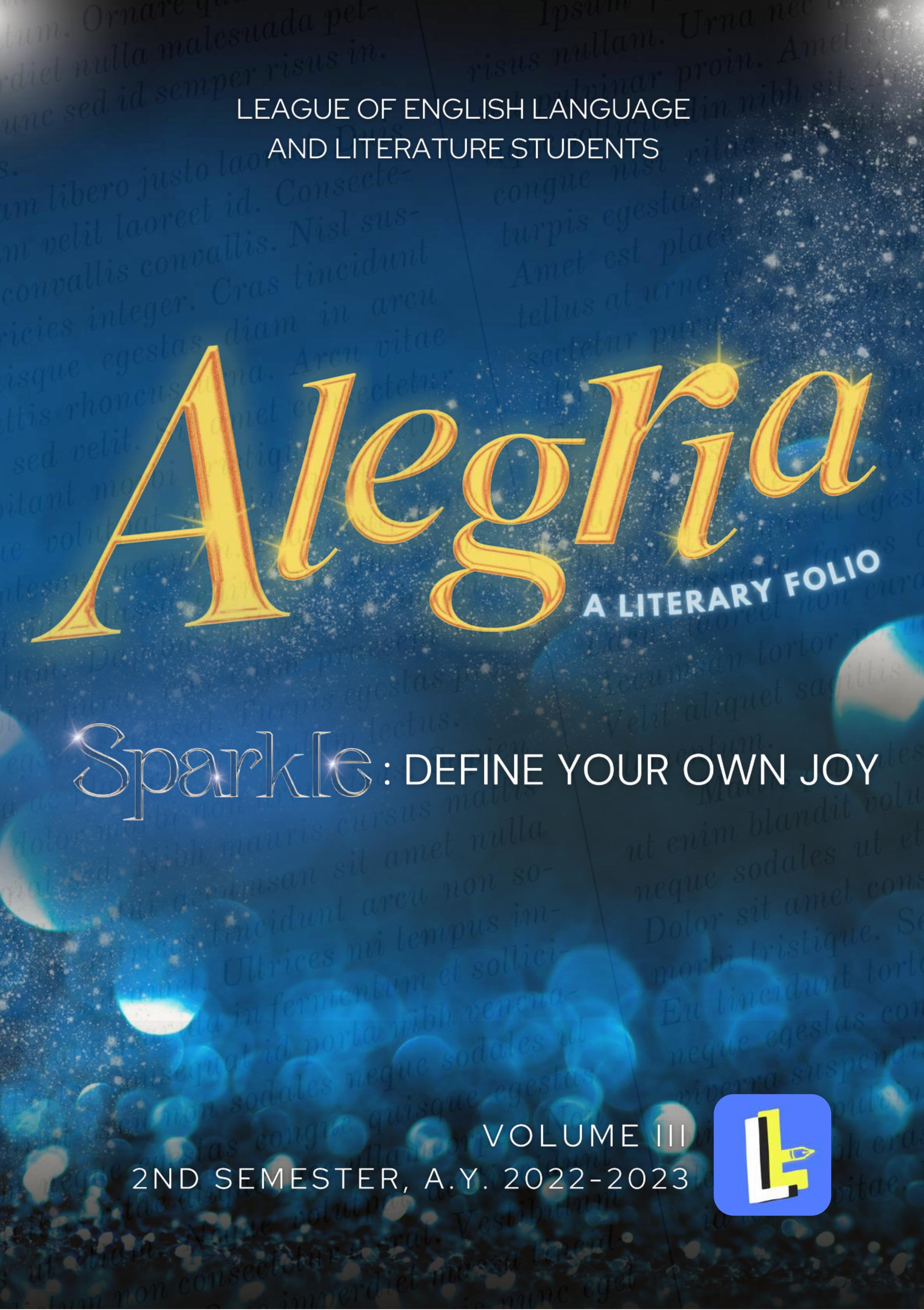 ALEGRIA - A Literary Folio by LELLS | Vol. 3 by Matthew Naval - Issuu