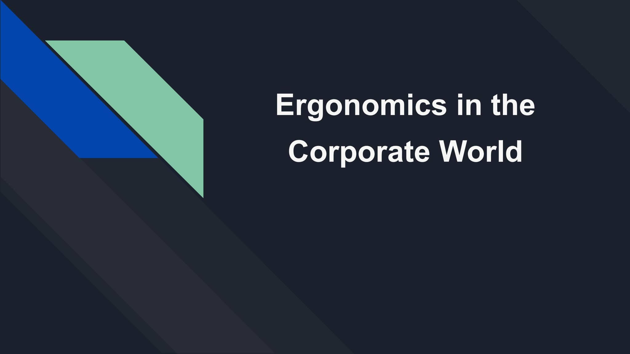 Ergonomics in the Corporate World by insightscare - Issuu