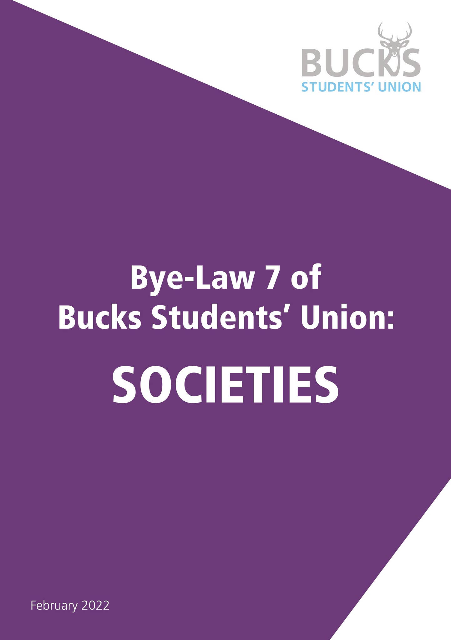Bye Law 7: Societies by Bucks Students' Union - Issuu