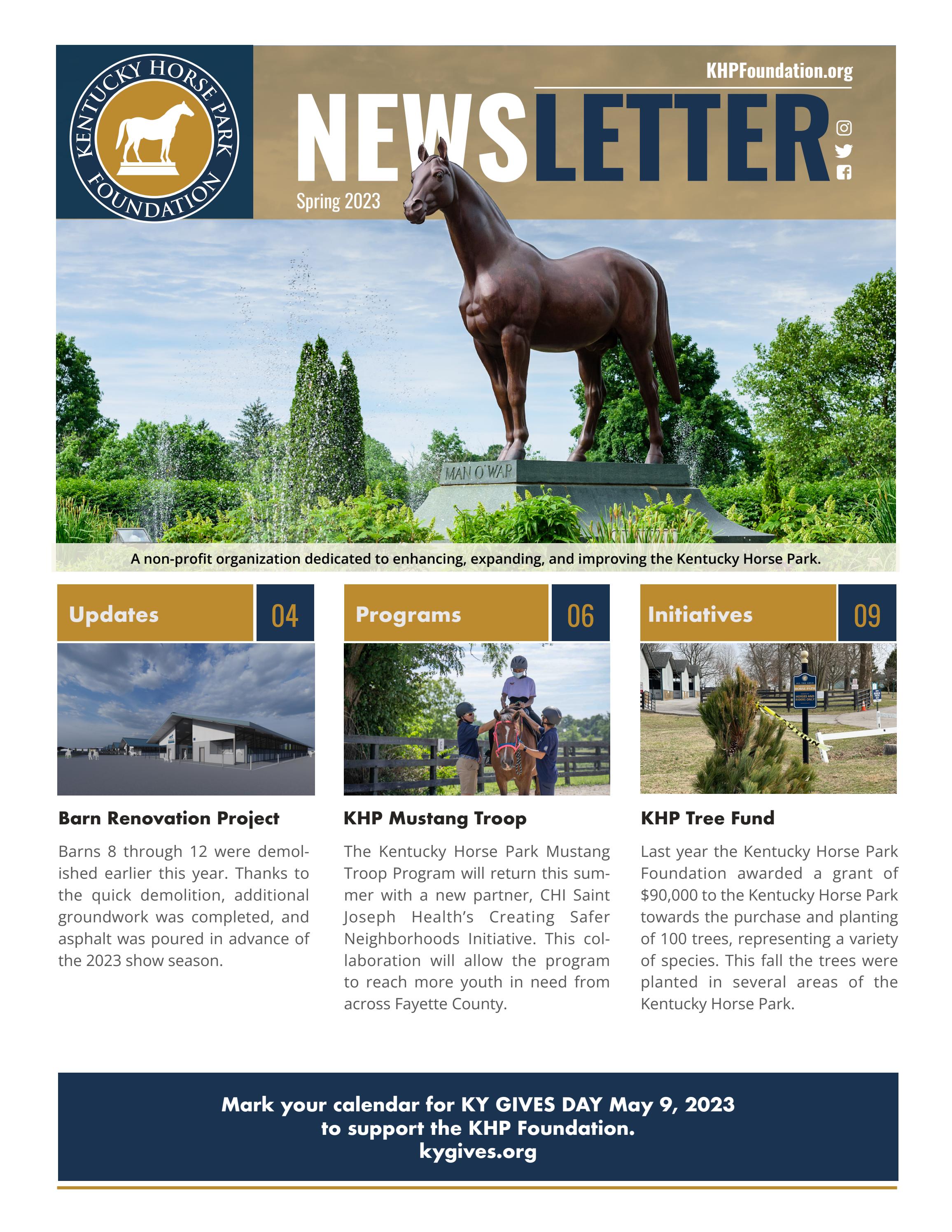 KHP Foundation Spring 2023 Newsletter by khpf5727 - Issuu