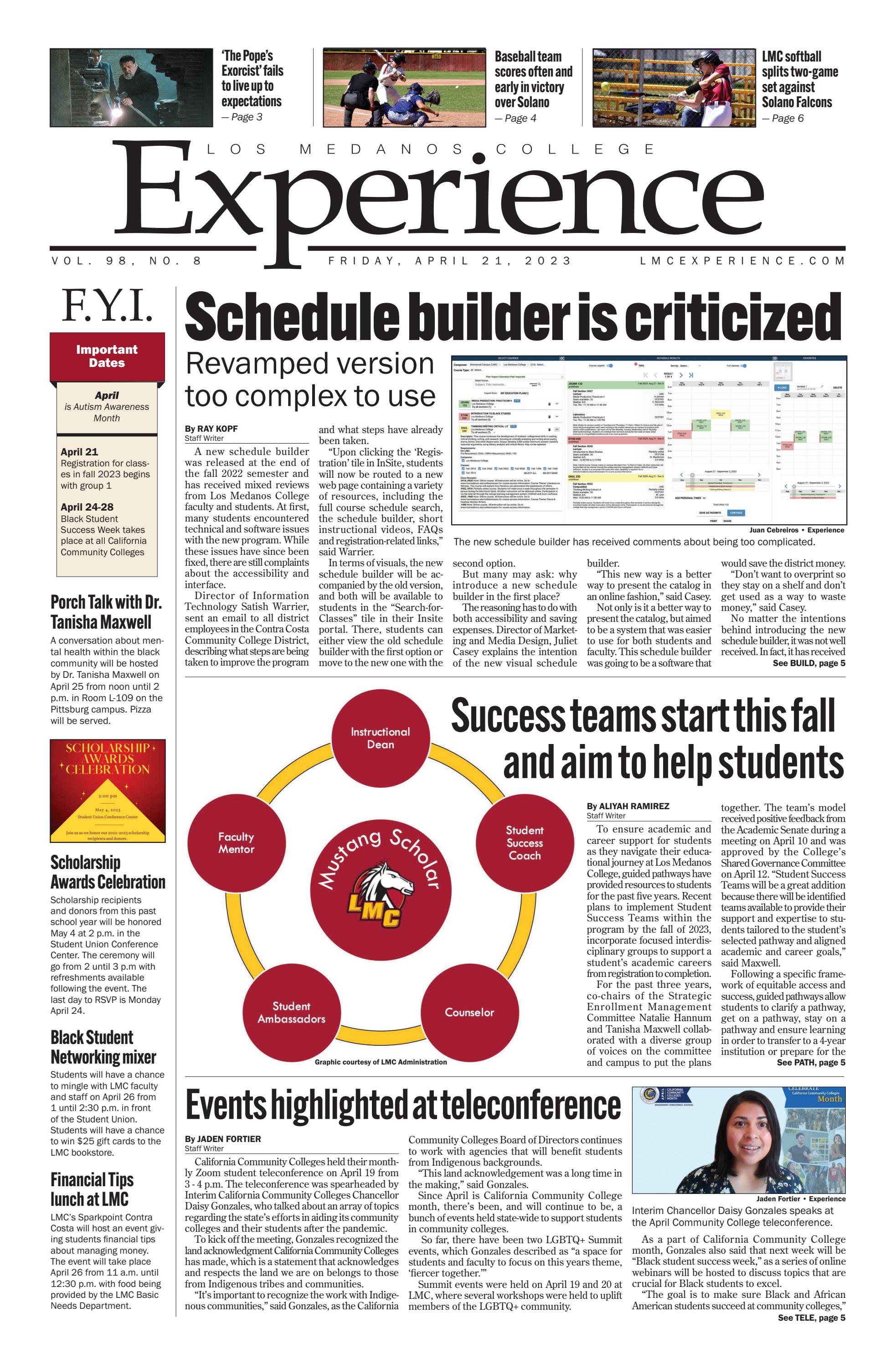 LMC Experience Vol. 98 No. 8 - April 21, 2023 by The Experience Los Medanos College - Issuu