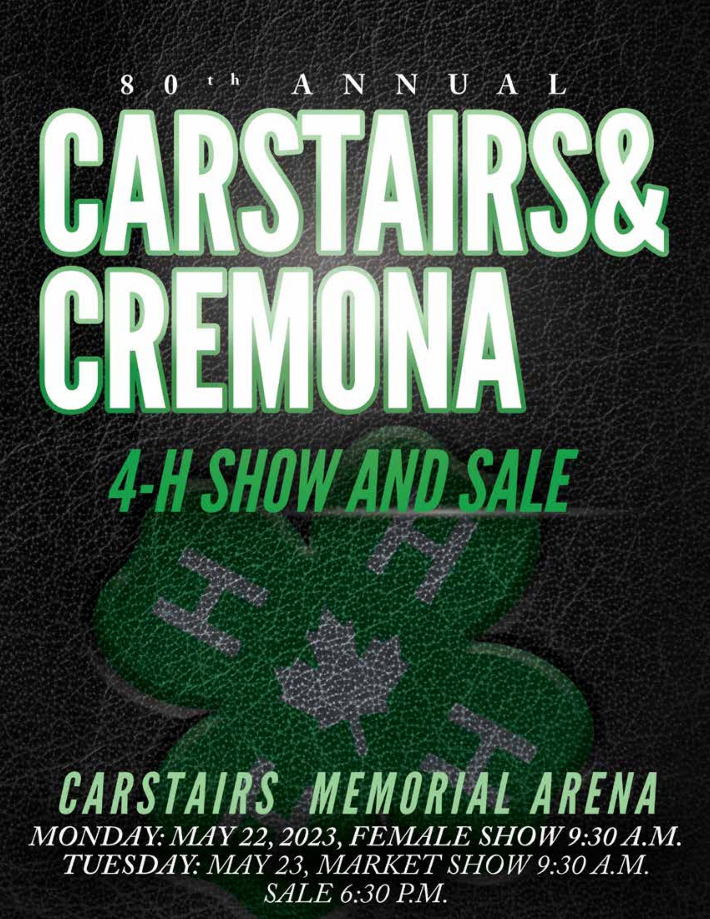 Carstairs & Cremona 4-H Show and Sale by Cassie Dorran - Issuu