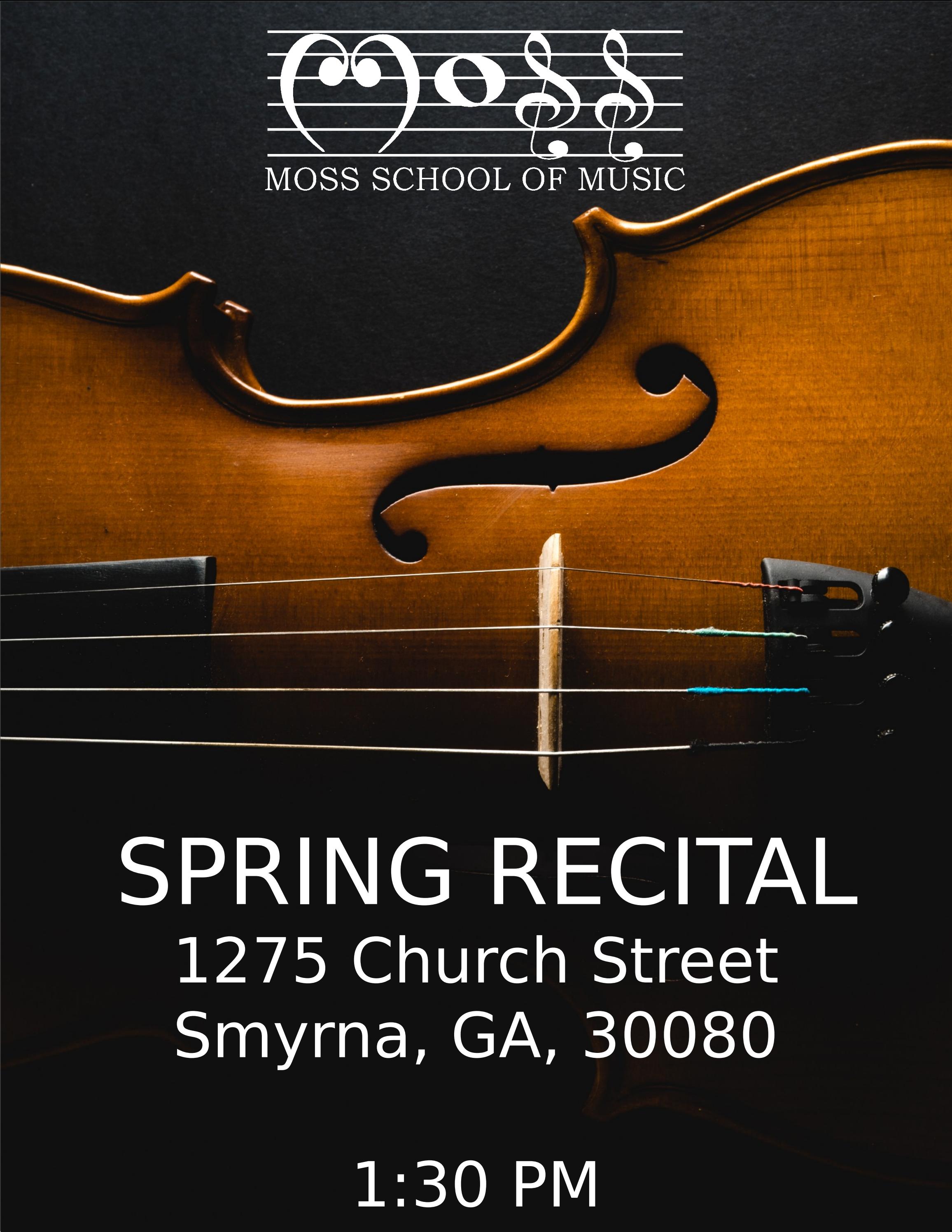 Moss School of Music Spring Recital 2023 by Stefan Moss - Issuu