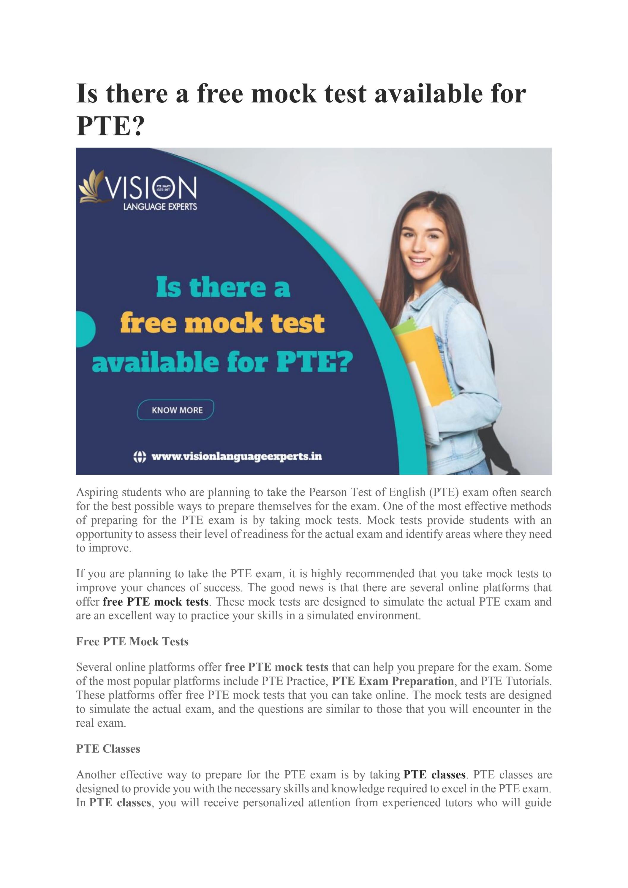 Is There A Free Mock Test Available For PTE By Vision Language Experts is-there-a-free-mock-test-available-for-pte-by-vision-language-experts