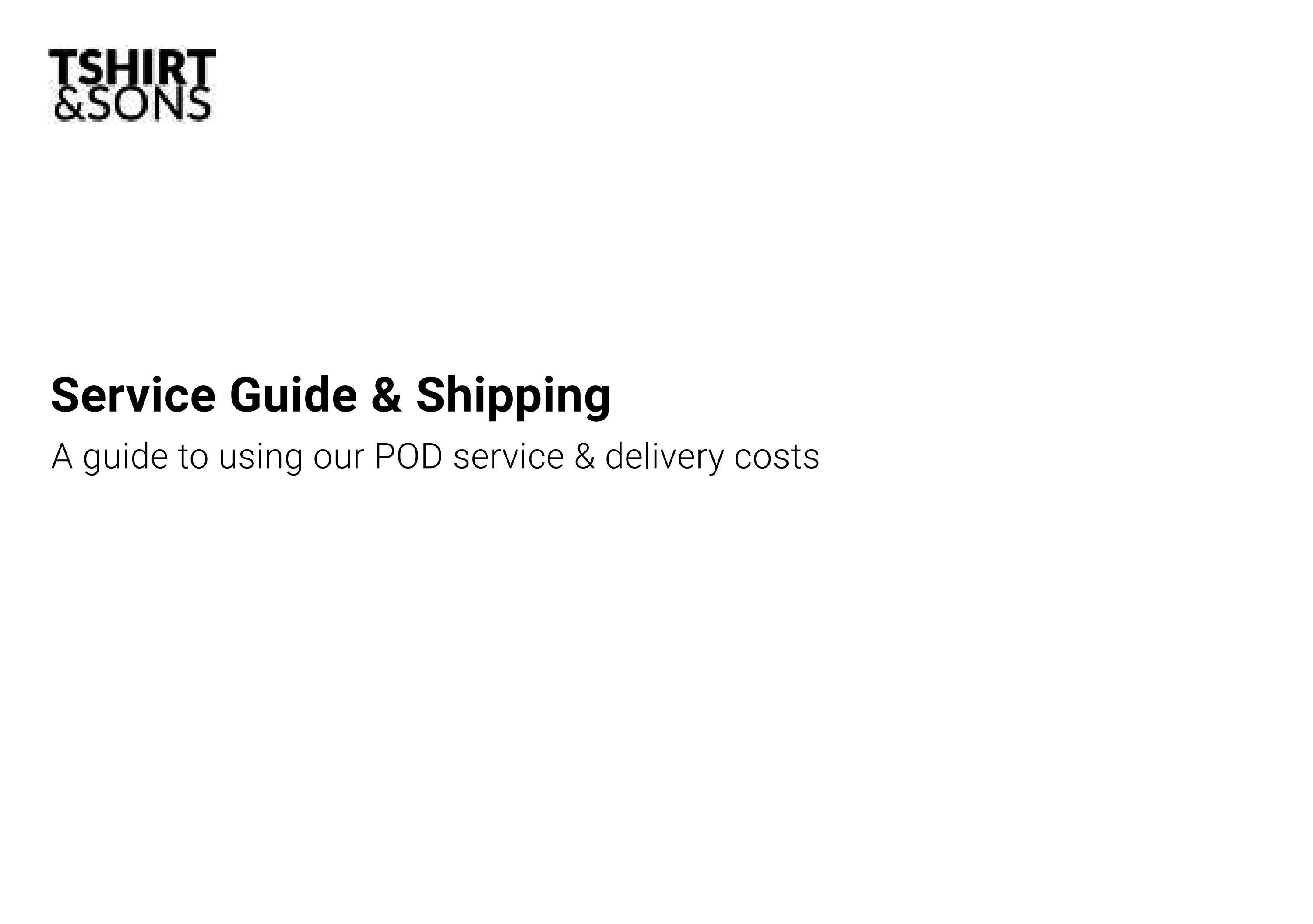 Service Guide Shipping By T Shirt Sons Issuu