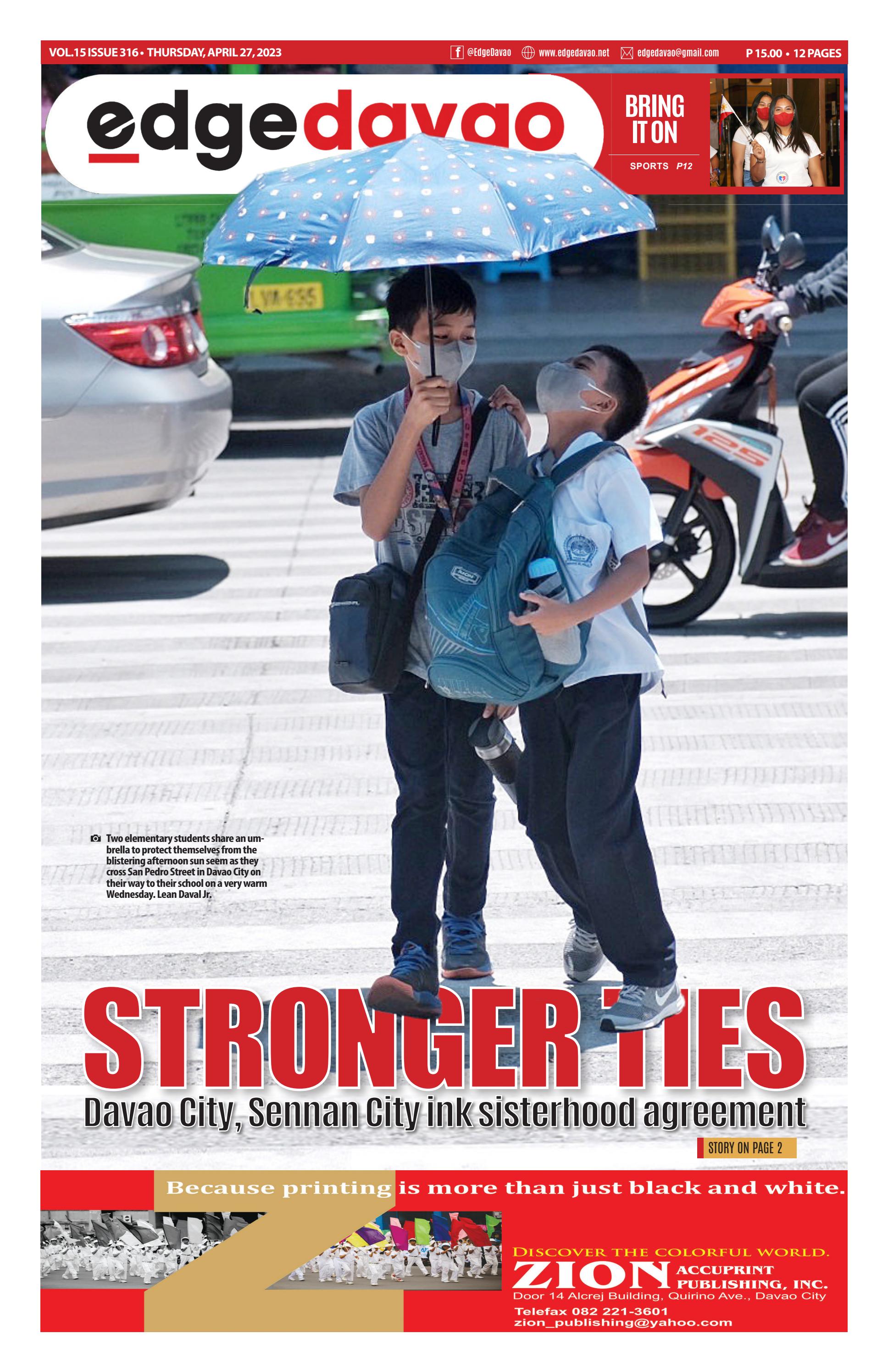 Edge Davao Vol. 15 Issue 316 | Thursday, April 27, 2023 by Edge Davao The Business Paper - Issuu