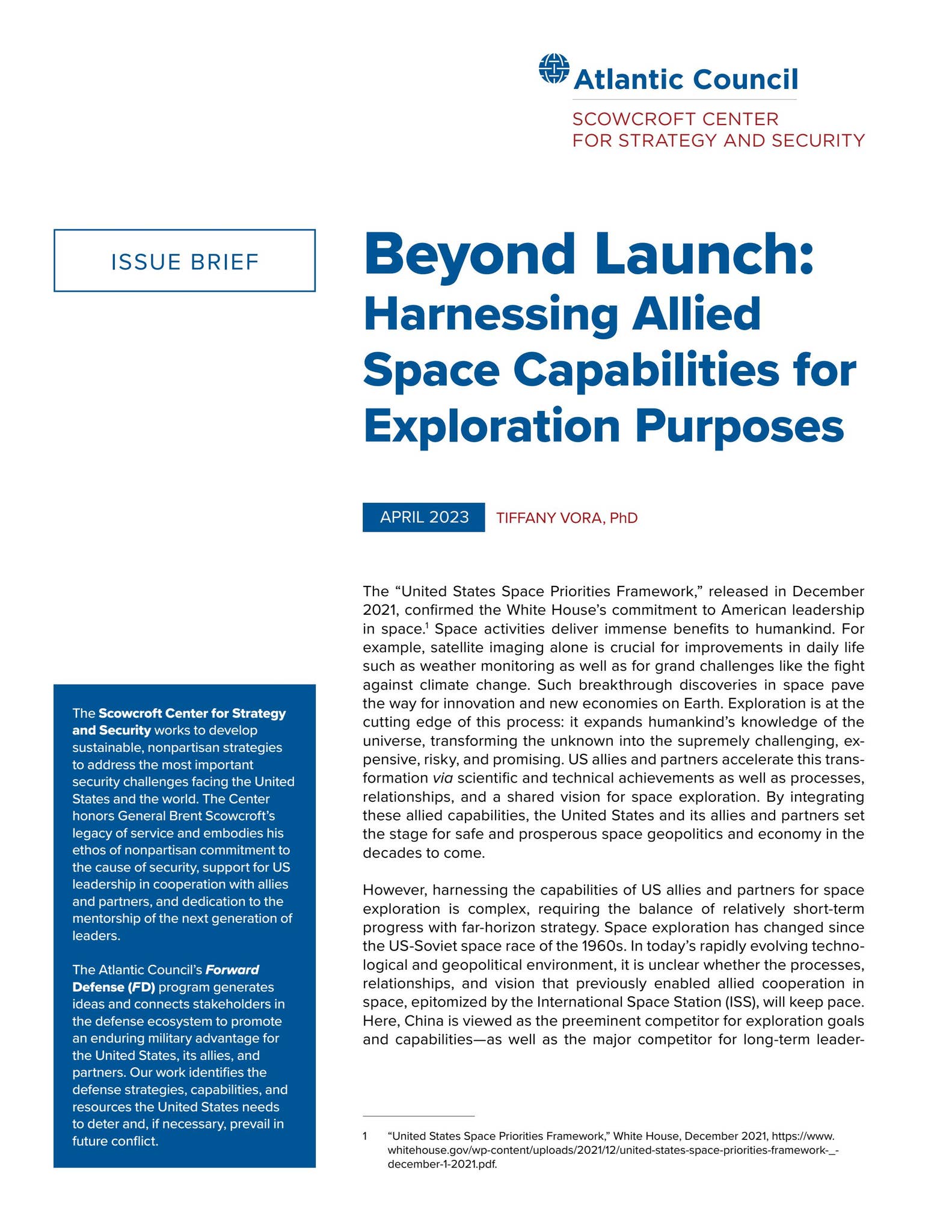 Beyond Launch Harnessing Allied Space Capabilities For Exploration Purposes By Atlantic Council