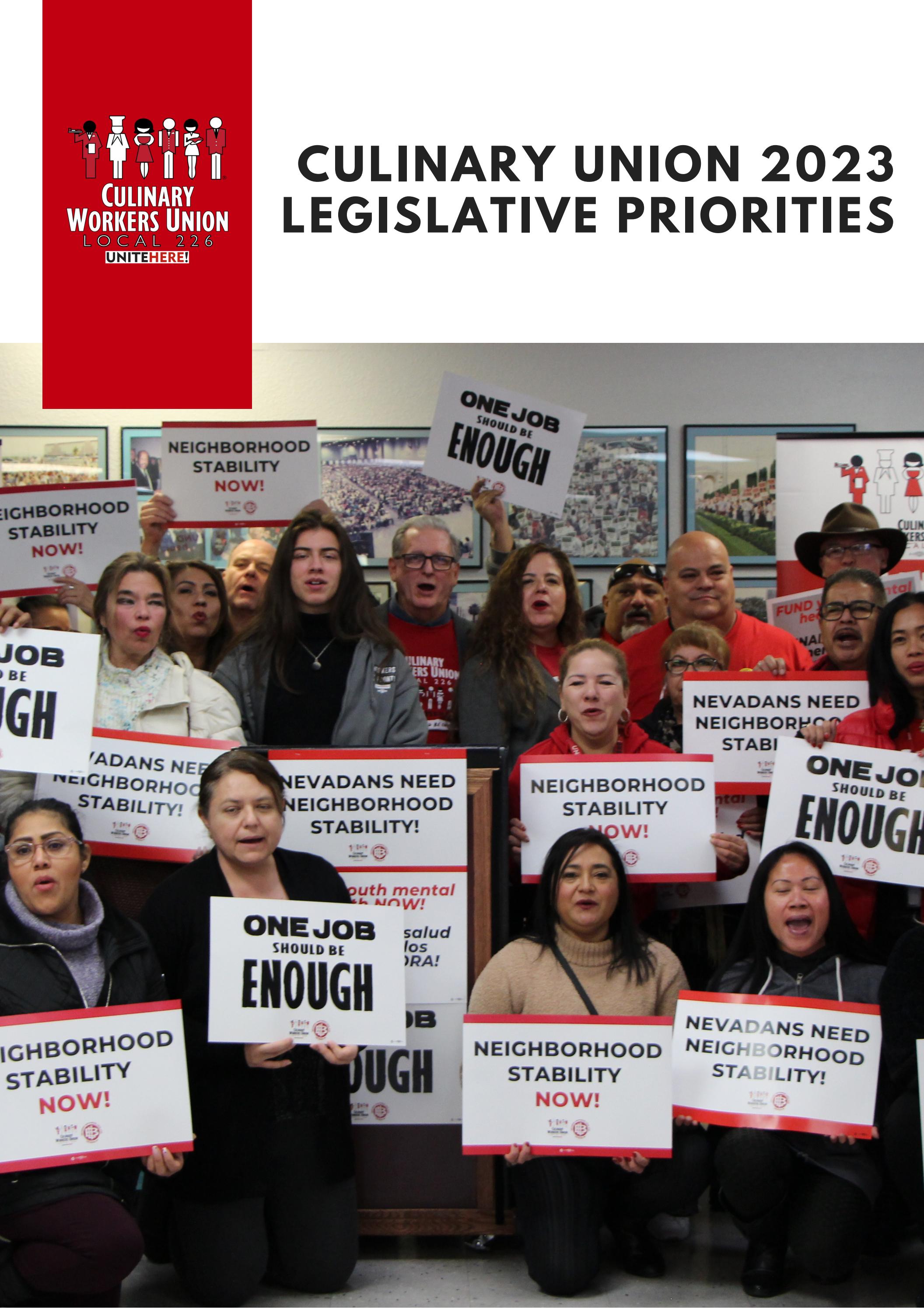 Culinary Union 2023 Legislative Priorities by Culinary Union - Issuu