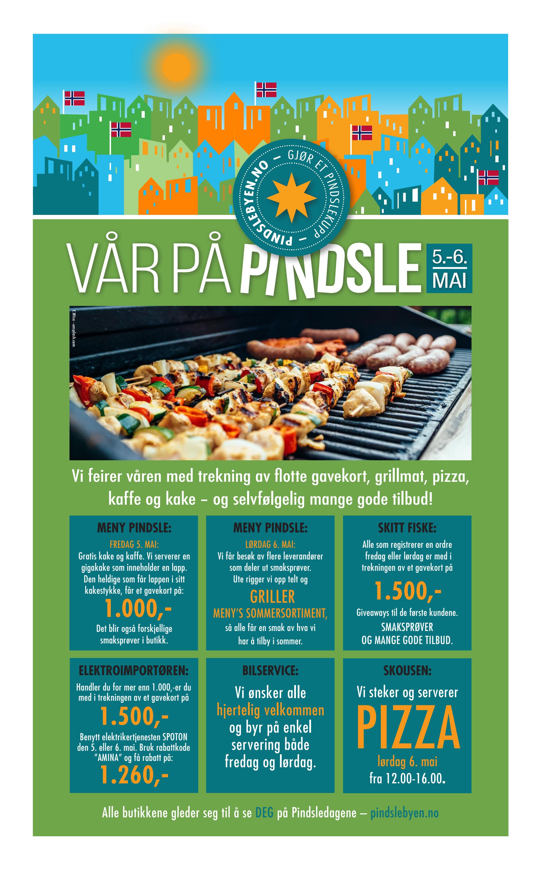 Pindsle 5.-6. mai: Vi feirer våren! by Via Media - Issuu