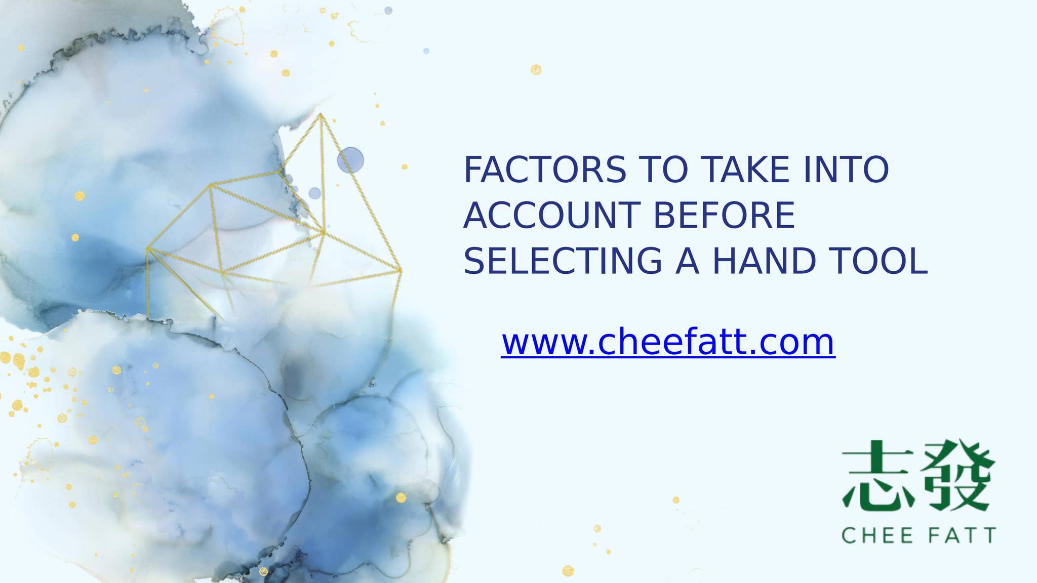 Factors to Take Into Account Before Selecting a Hand Tool by chee fatt ...