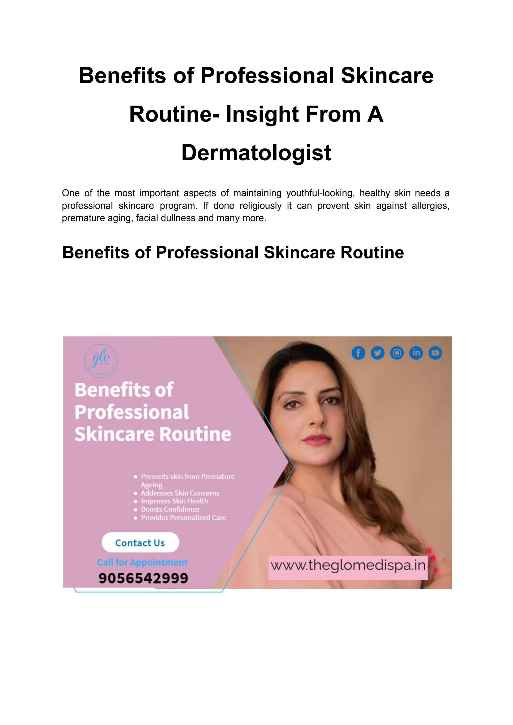 Dermatologist-recommended skin care routines and tips by The Glo ...