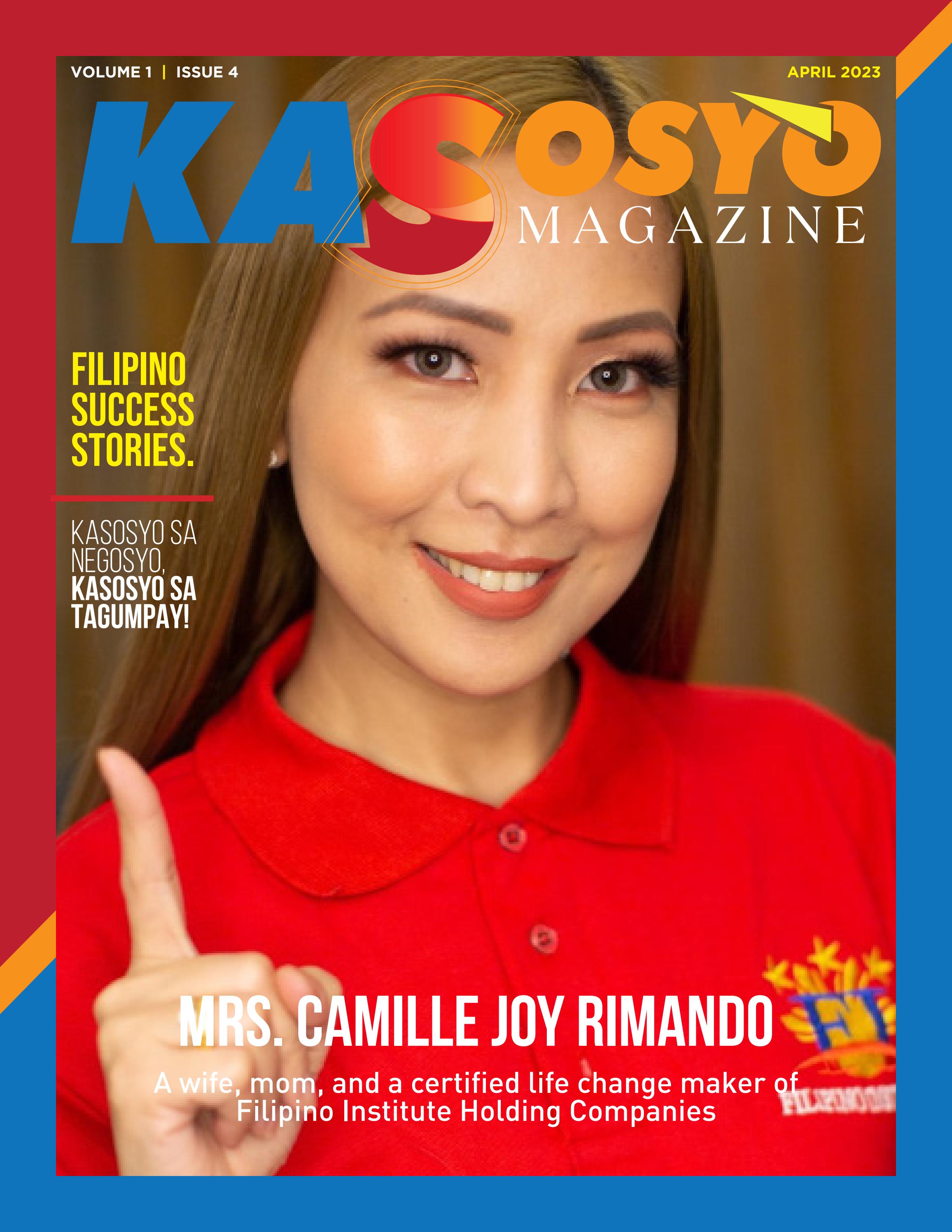 KASOSYO V1 | Issue 3: Mrs. Camille Joy Rimando: A wife, mom, and a ...