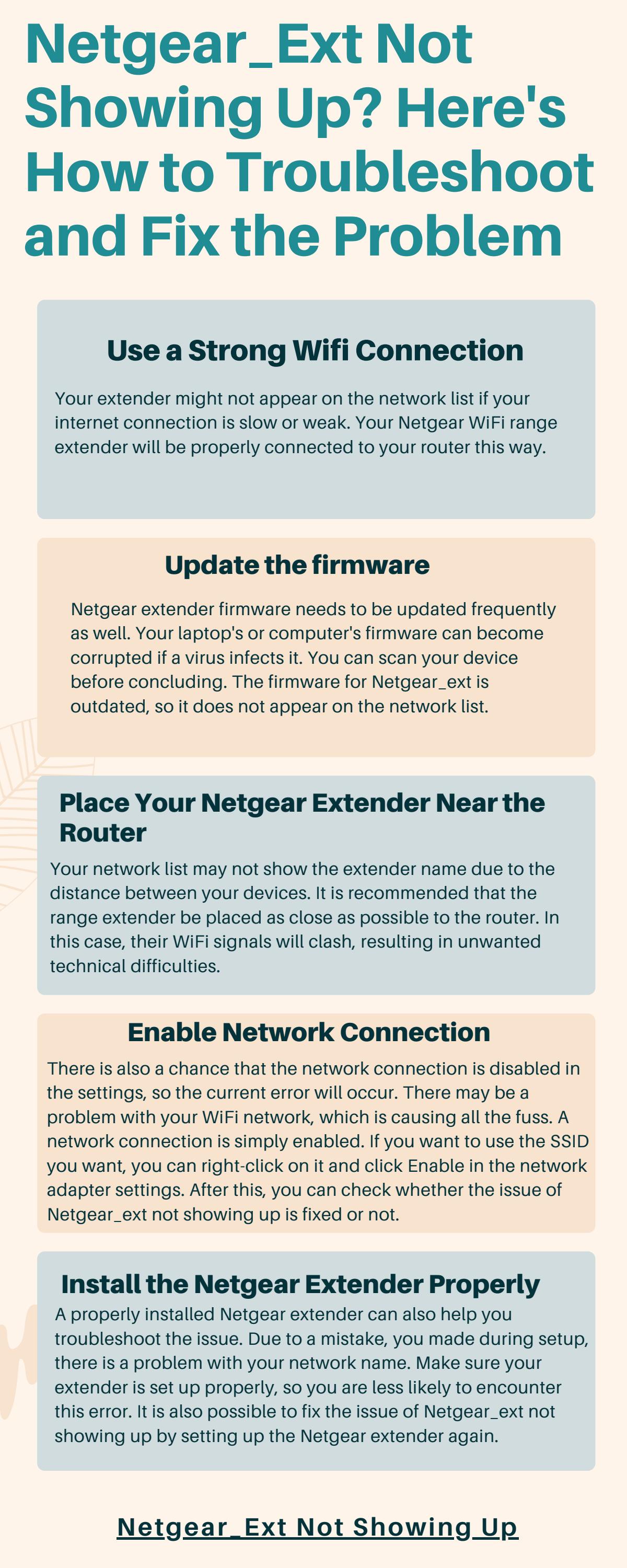 Netgear_Ext Not Showing Up? Here's How to Troubleshoot and Fix the ...