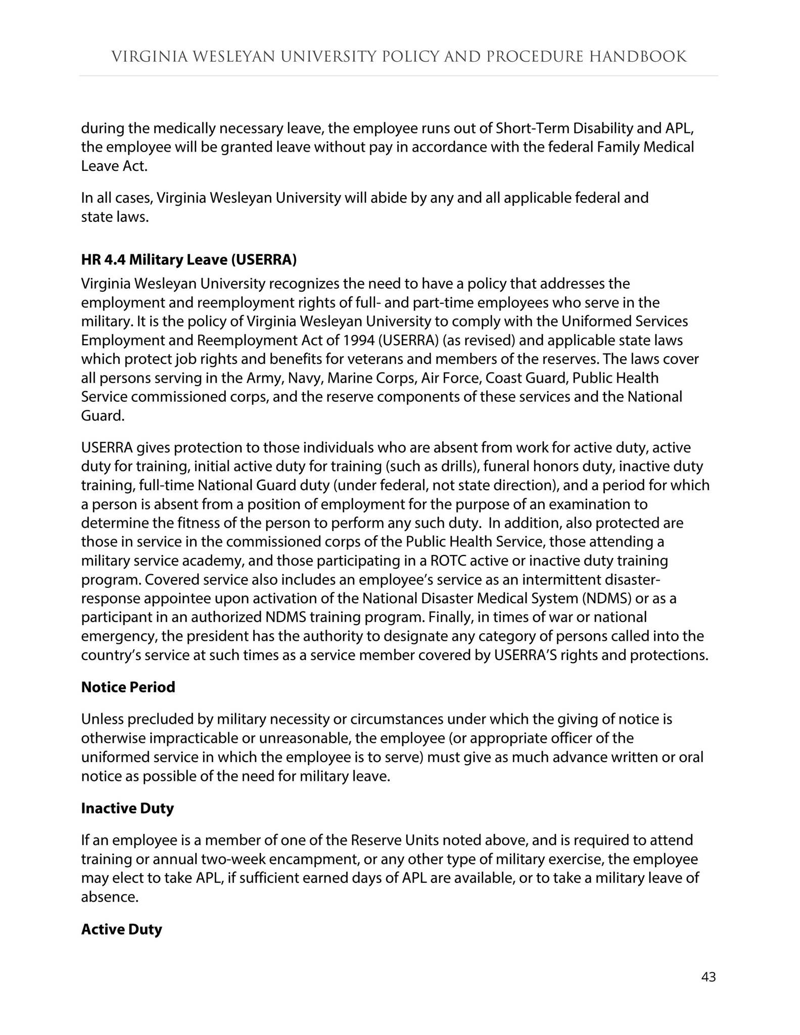 2022-23 Policy and Procedure Manual by Virginia Wesleyan University - Issuu