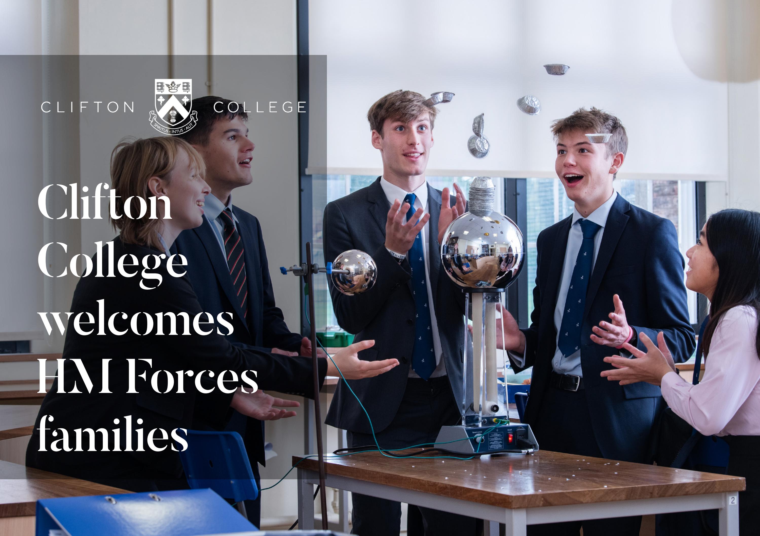 Clifton College welcomes HM Forces families by Clifton College - Issuu