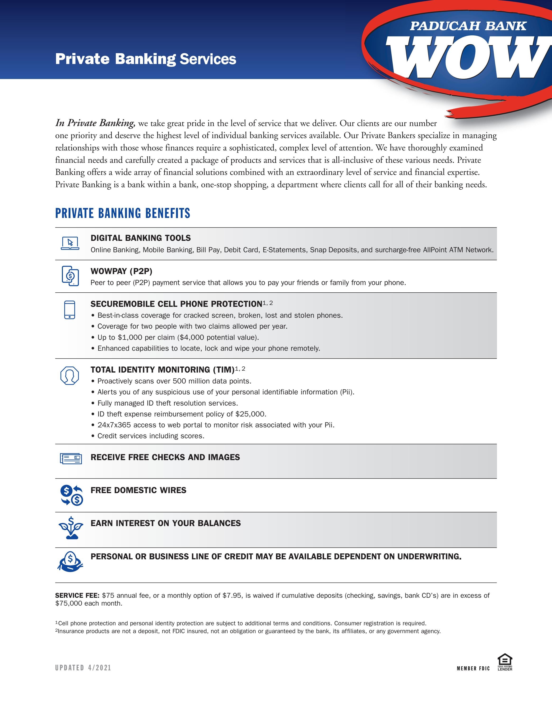 Private Banking Services Handout by PaducahBank - Issuu